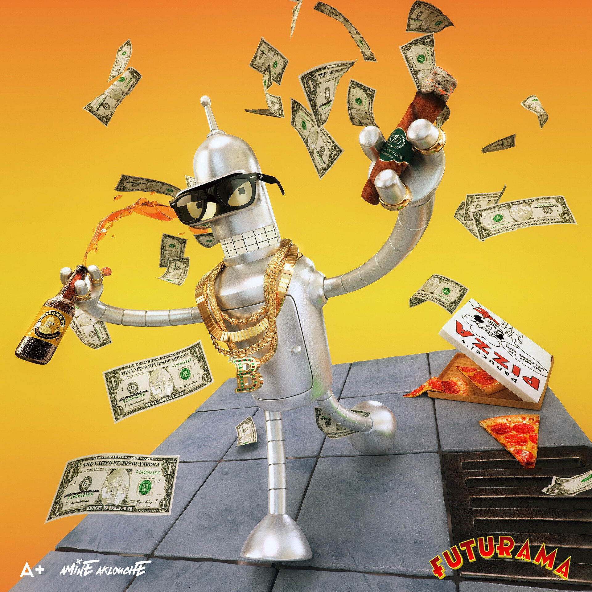 ArtStation - Bender Bending Rodríguez