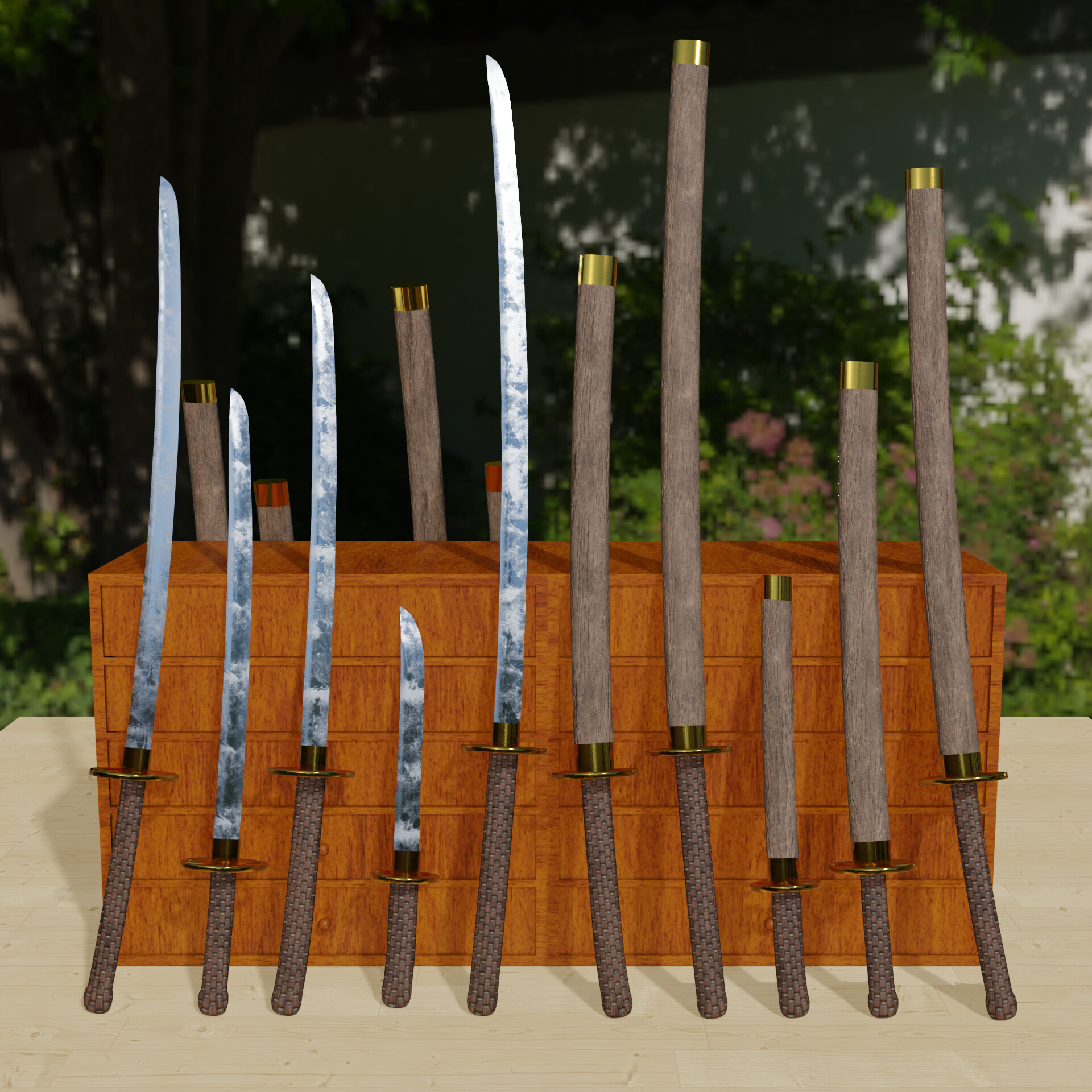 ArtStation - Japanese swords