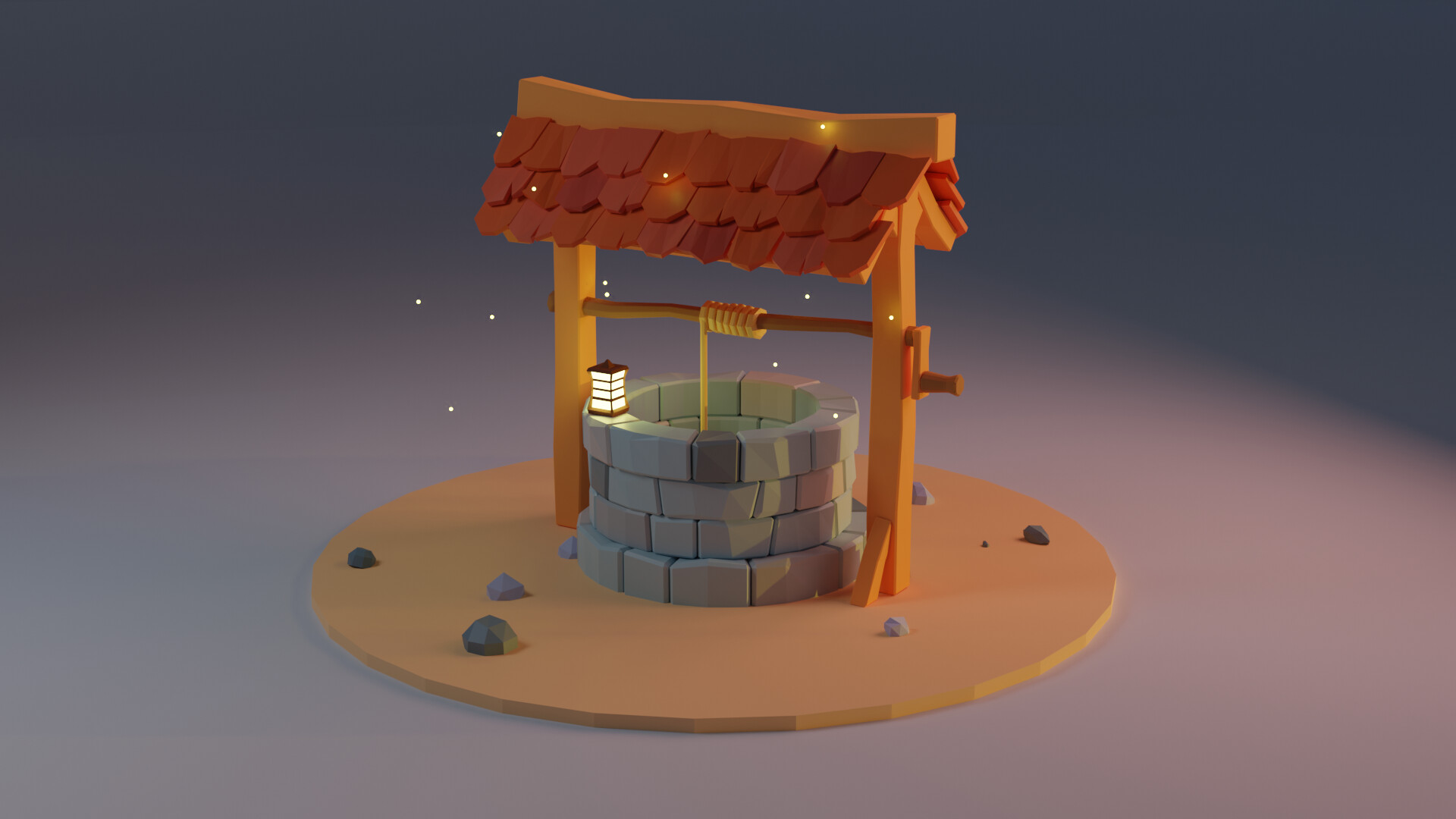 ArtStation - Low Poly Well