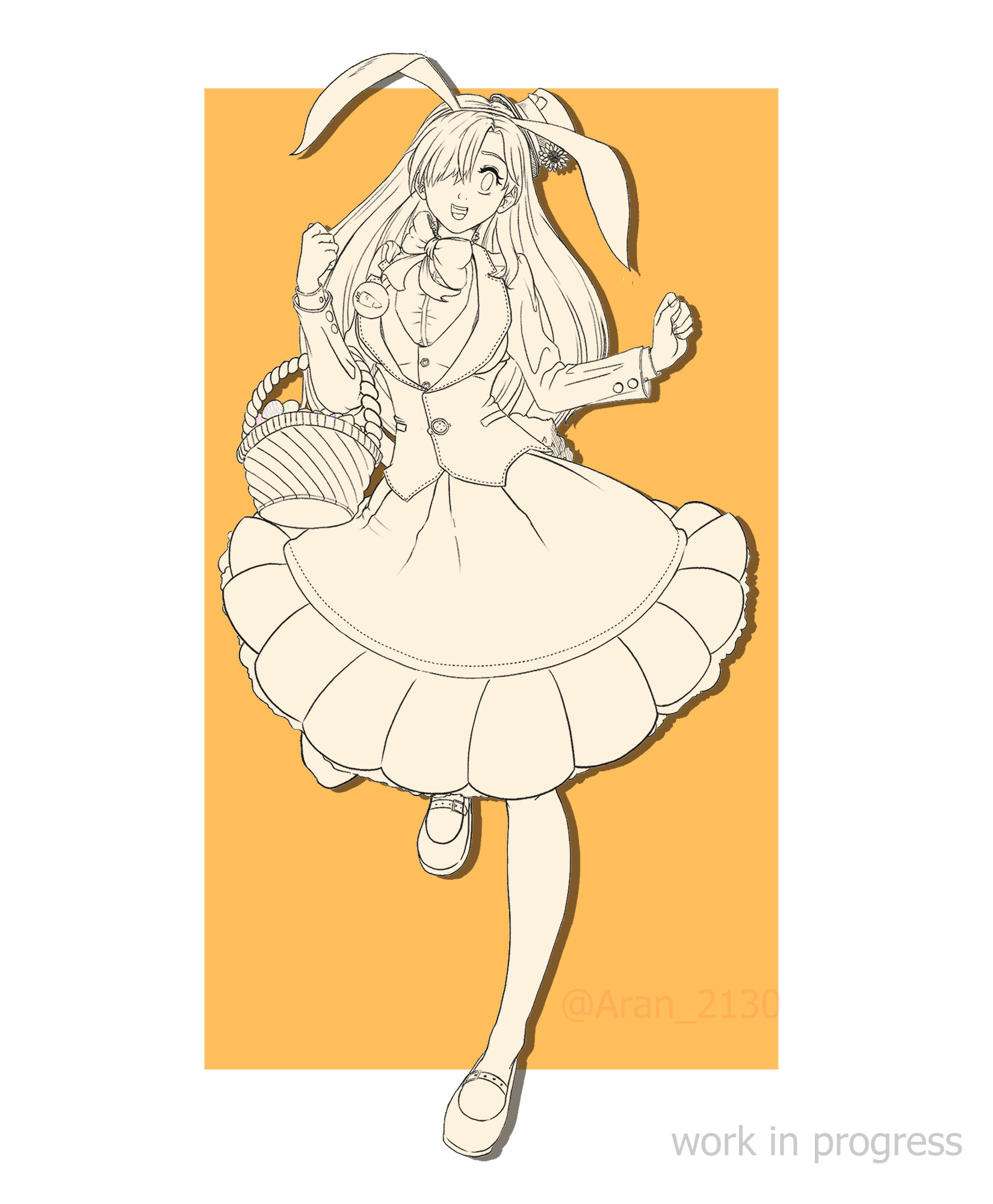 ArtStation - Elizabeth - easter egg day