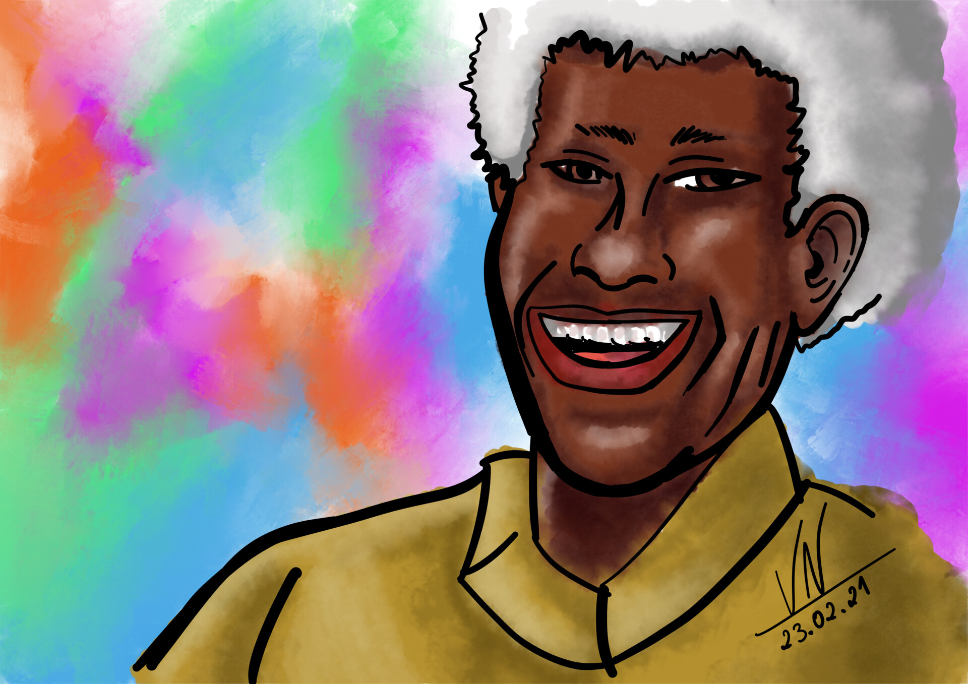 ArtStation - Nelson Mandela's Colors of Freedom