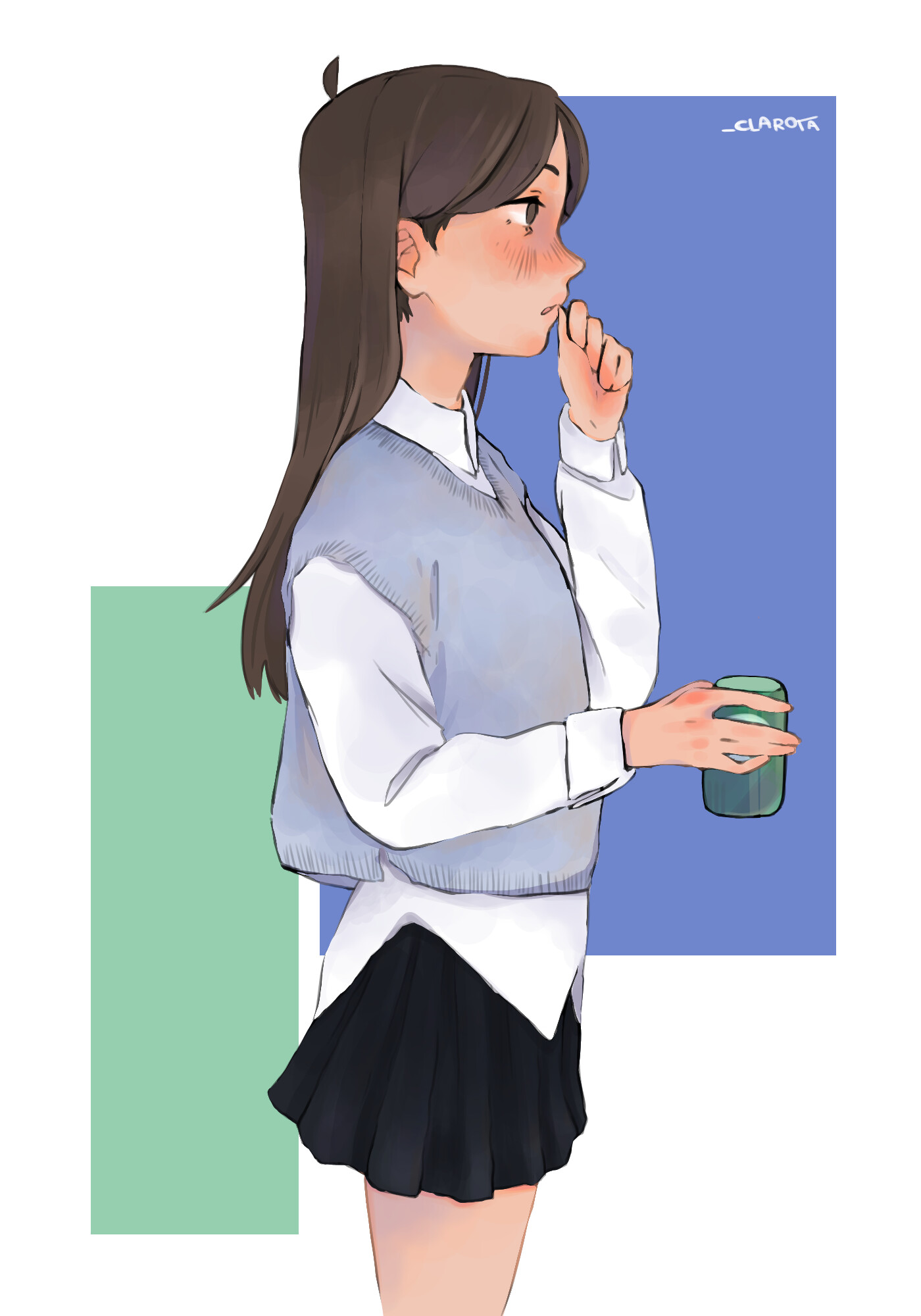 ArtStation - Drinking "naná"