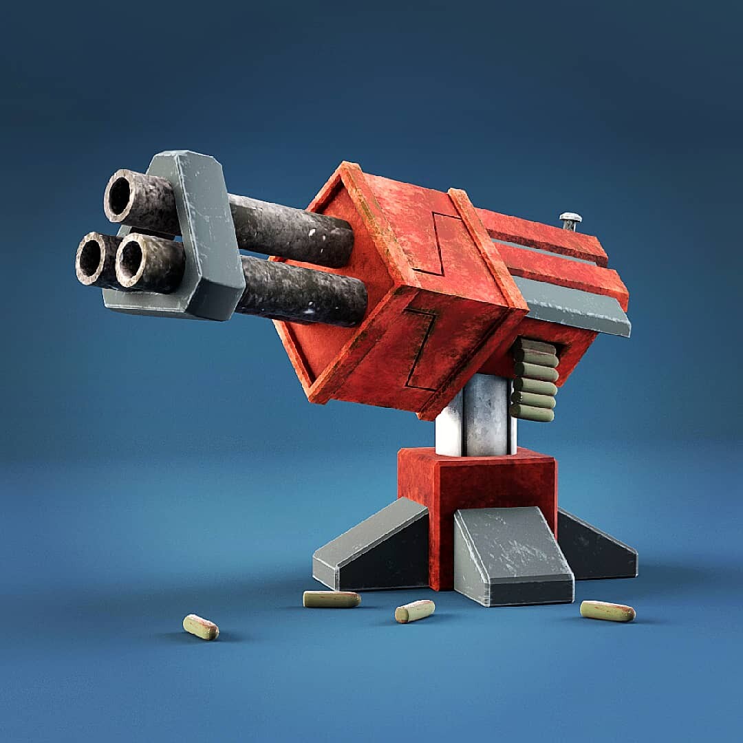 ArtStation - Stylized Turret