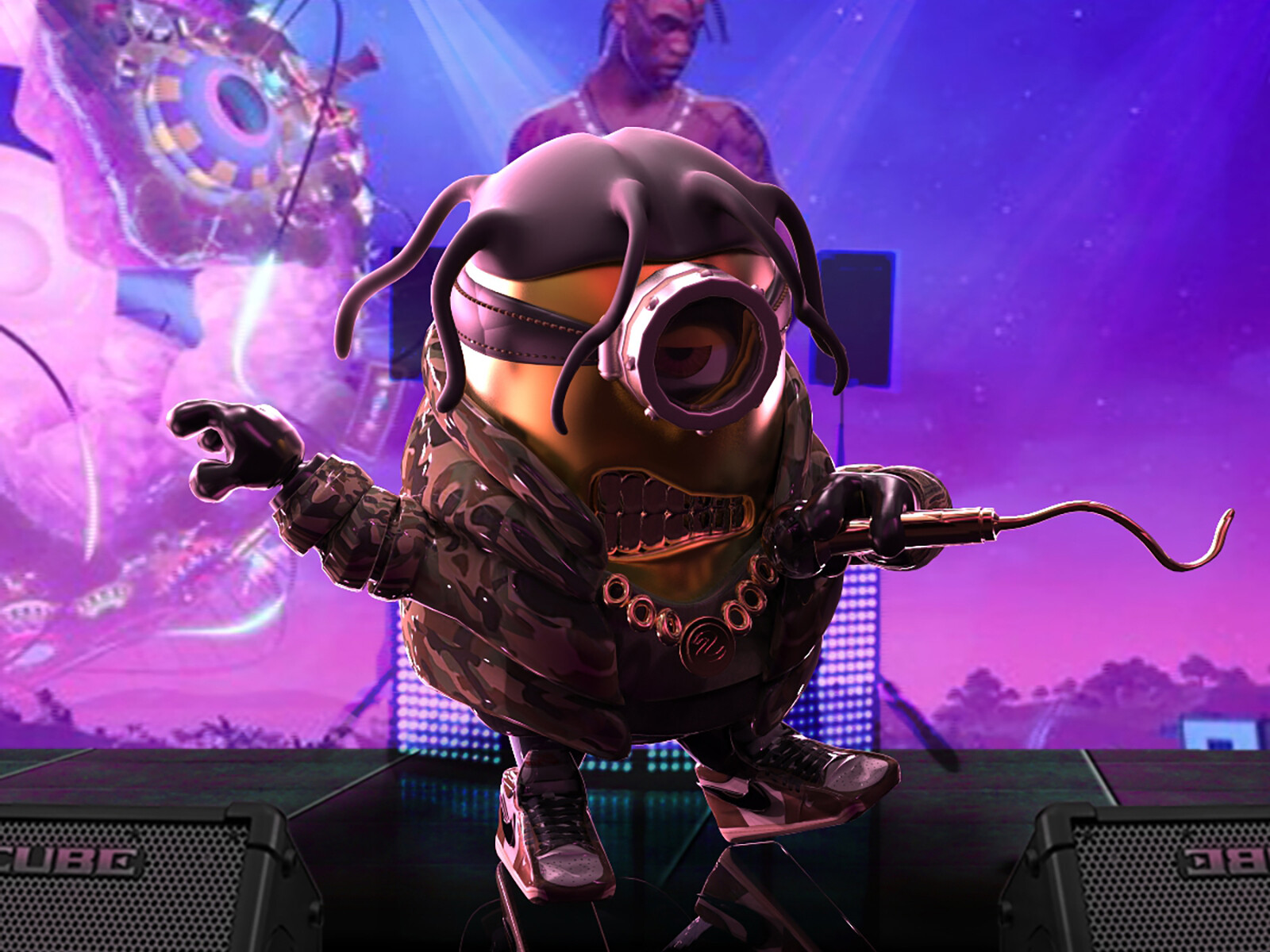 ArtStation - Travis scott Minions (Jordan 1)
