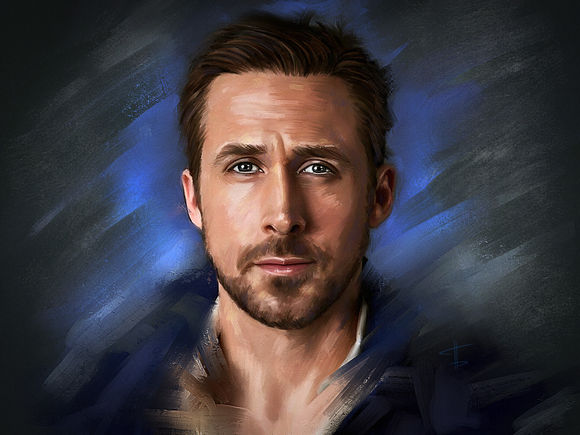 Pavel Dubenskiy - Portrait of actor Ryan Thomas Gosling
