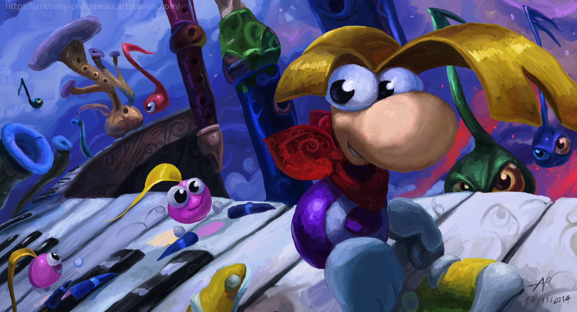 ArtStation - RAYMAN Le ciel chromatique