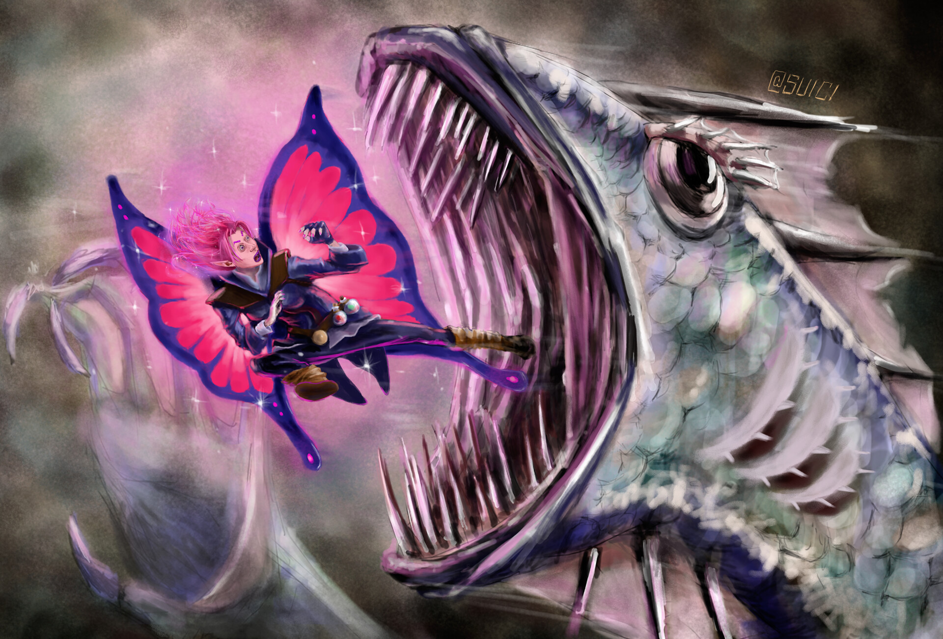 ArtStation - Aylarianna and the fishman