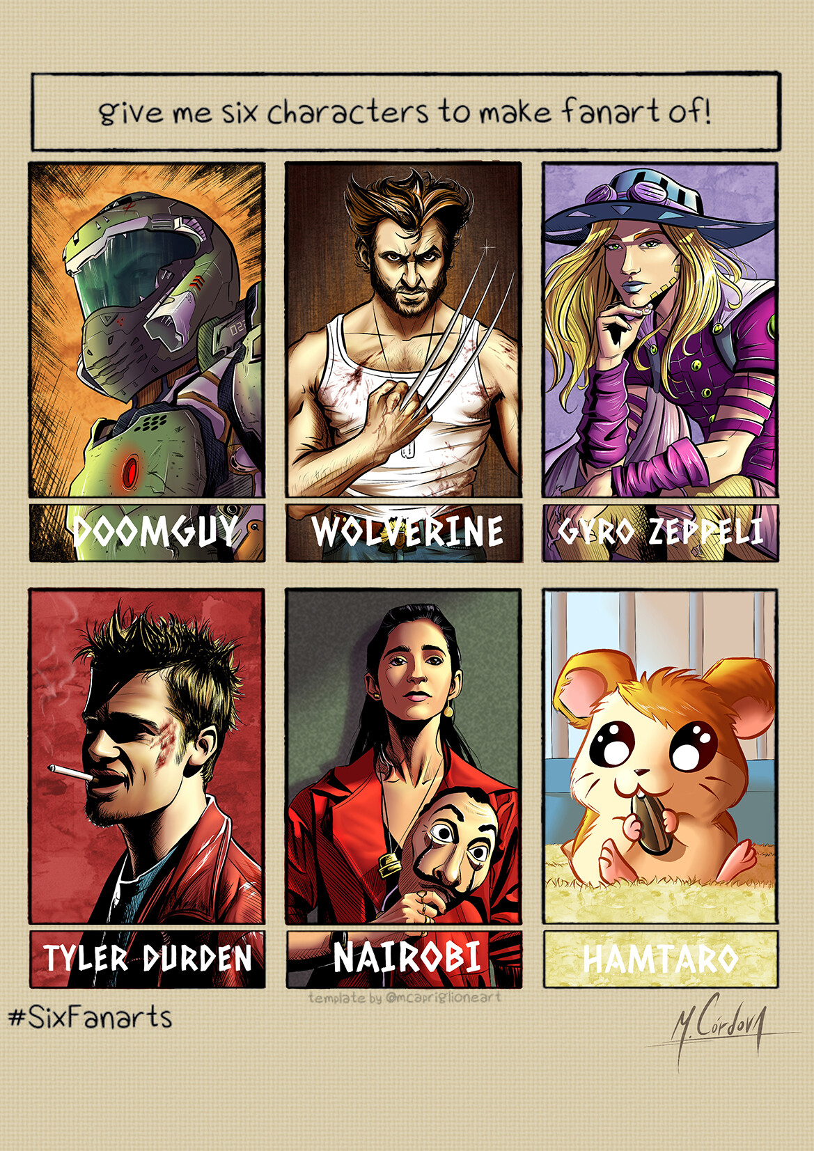 ArtStation - Six characters