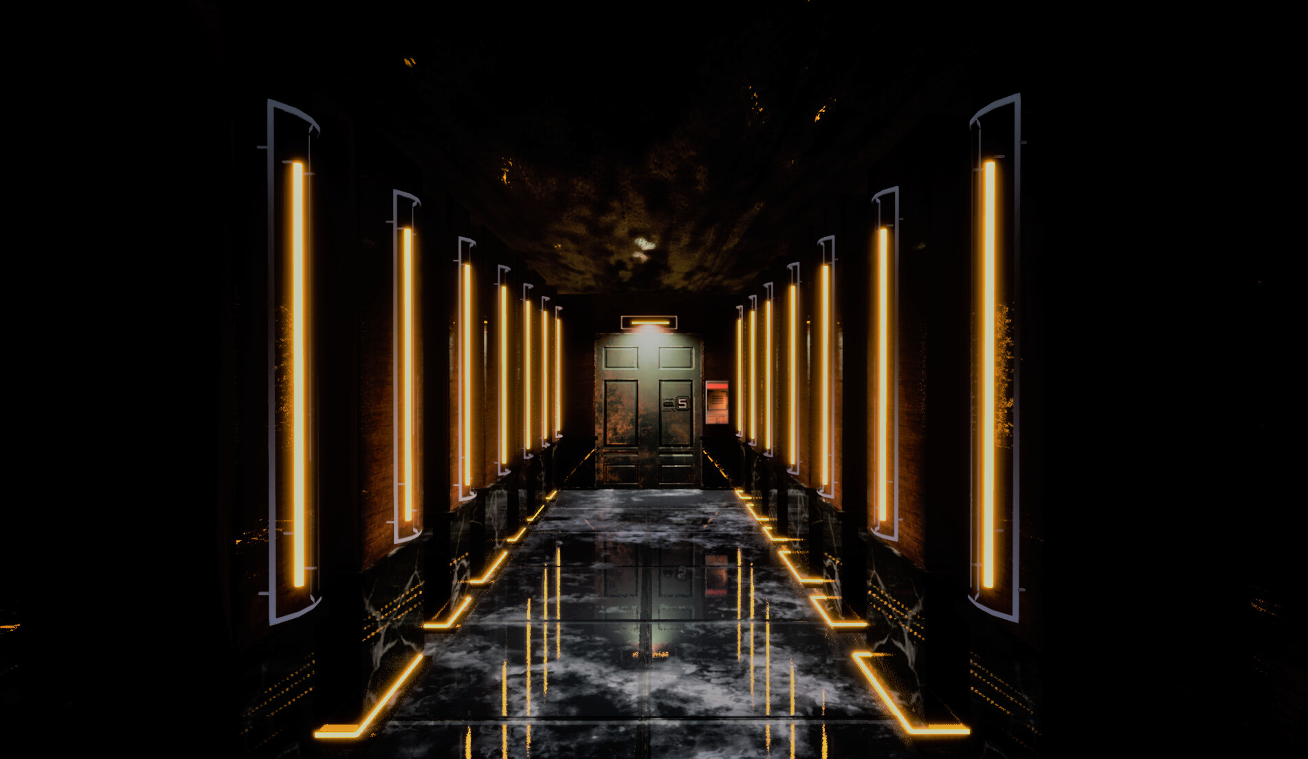 ArtStation - The hall to the psycho