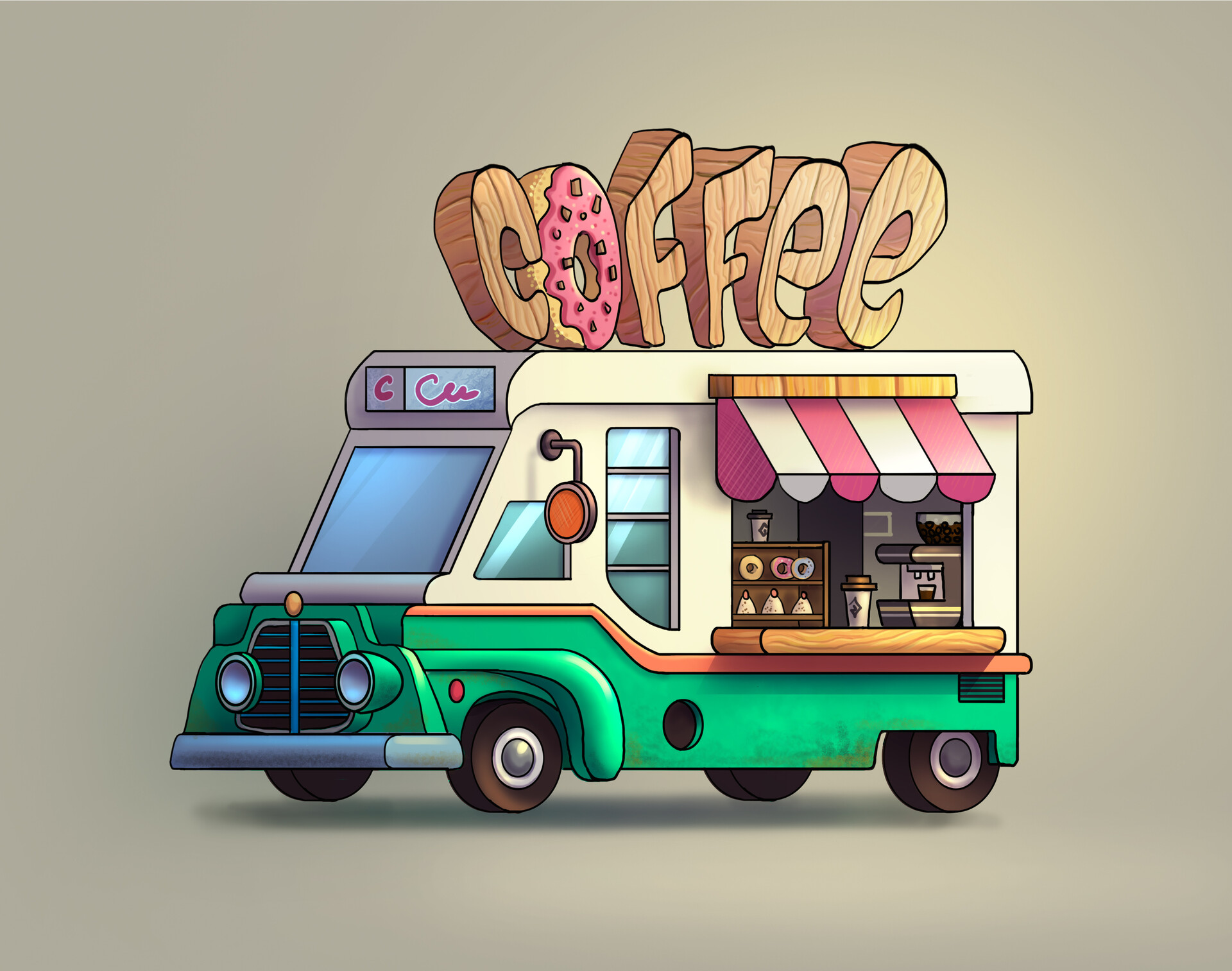 ArtStation - Coffee van