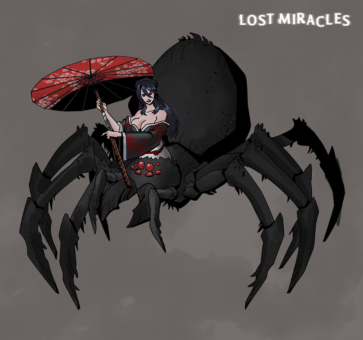 Half Human Half Spider Anime