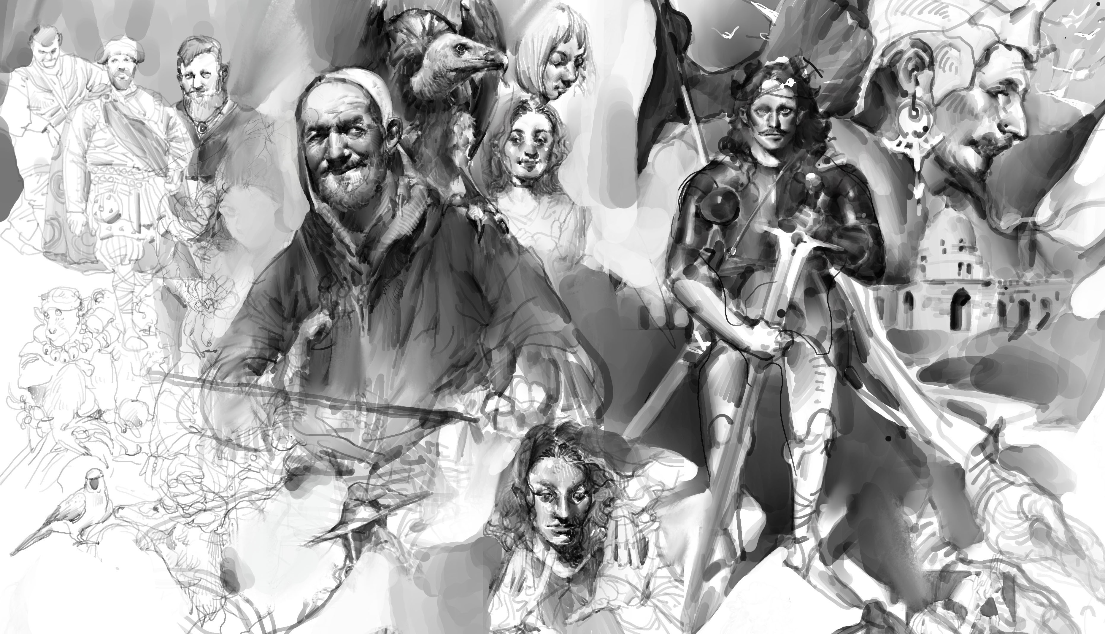 Entei Ryu - sketch practices recently