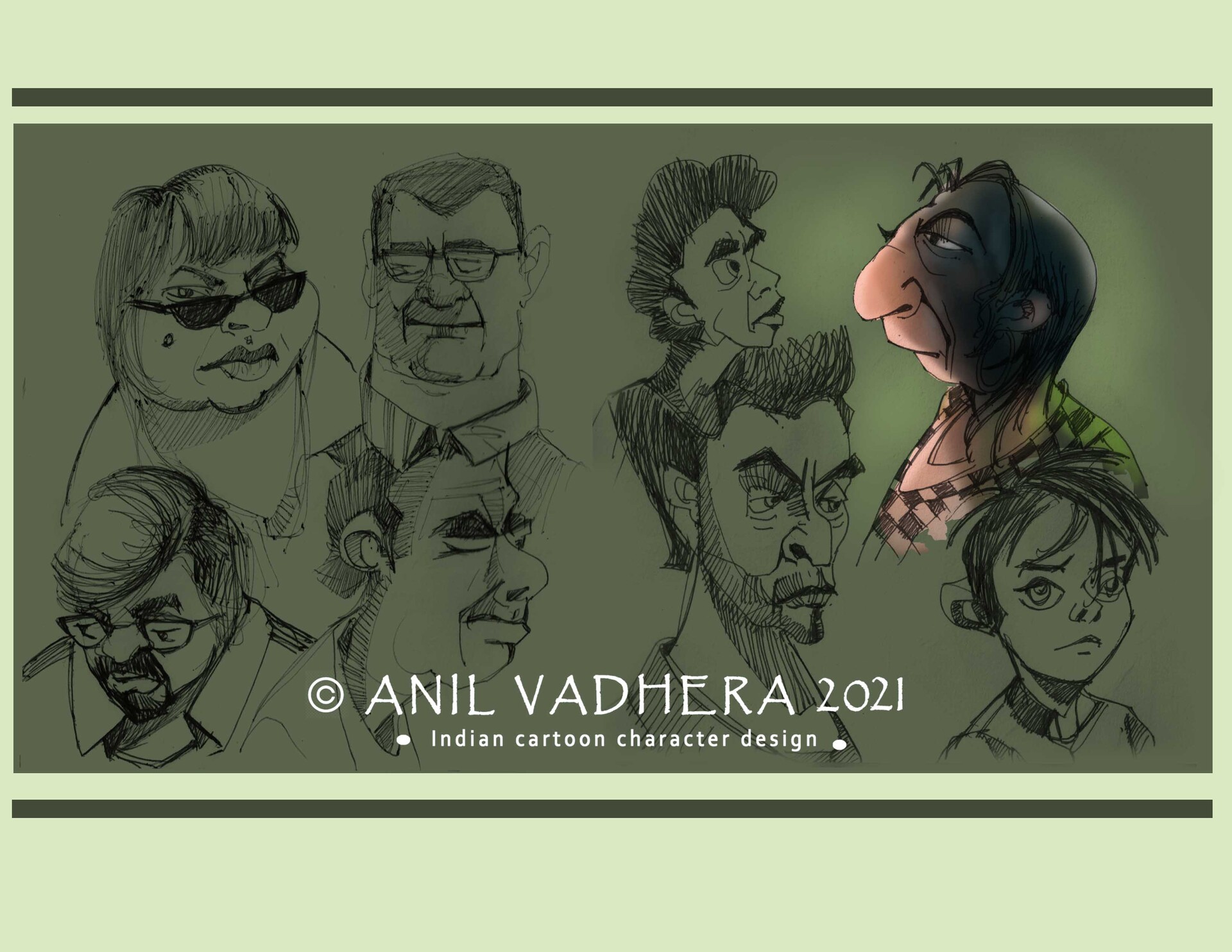ArtStation - Indian Common Man Cartoon Character
