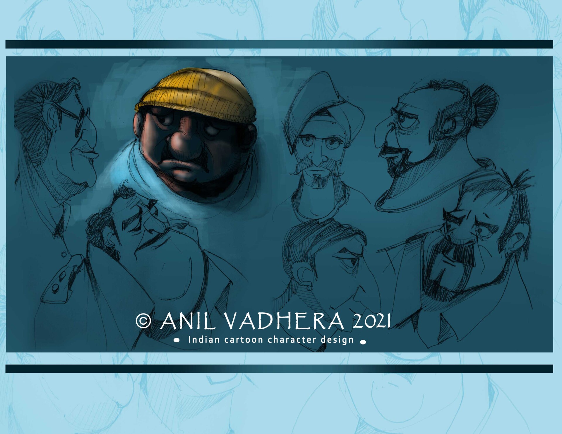 ArtStation - Indian Common Man Cartoon Character