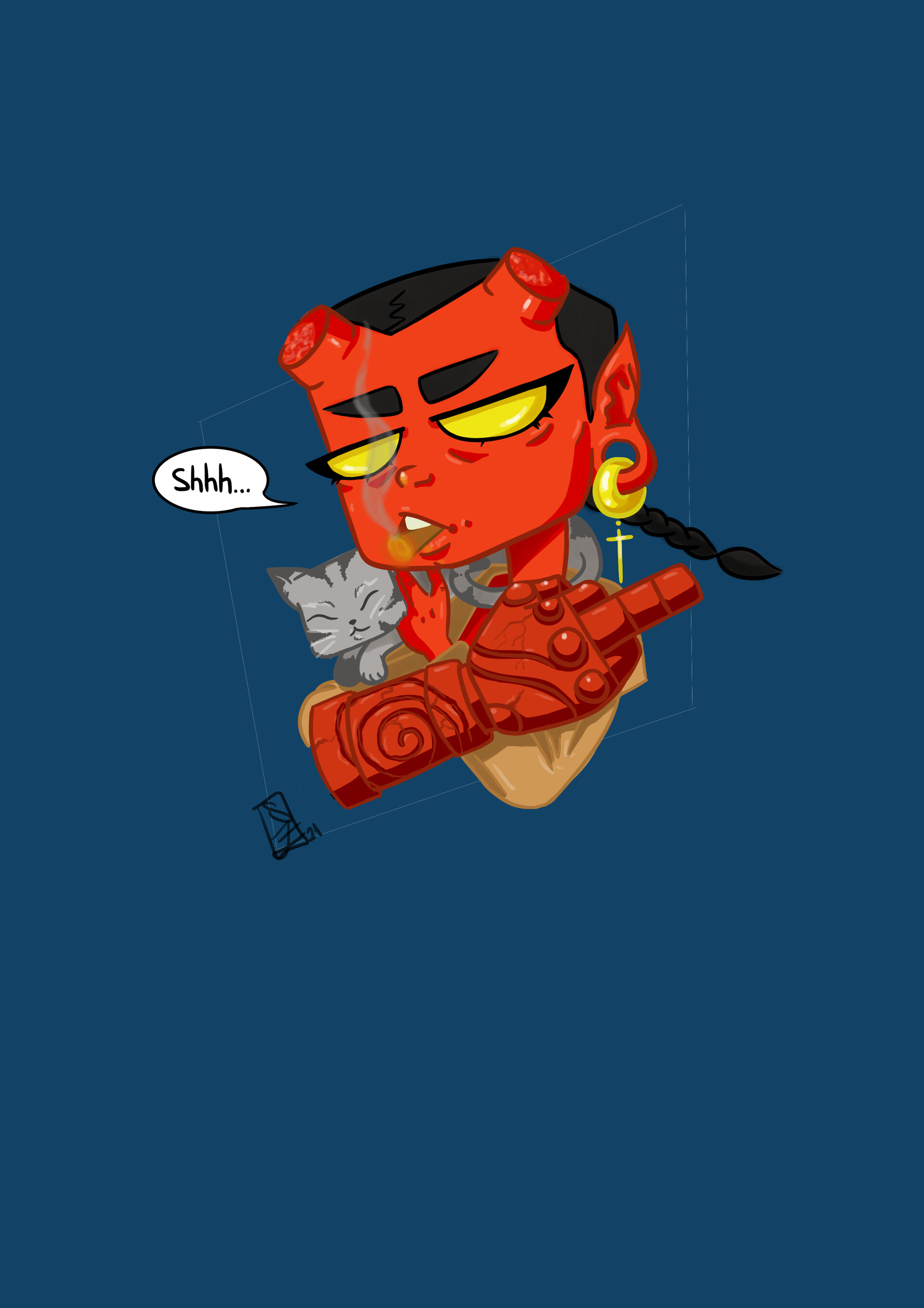 ArtStation - Hell Girl-cartoon