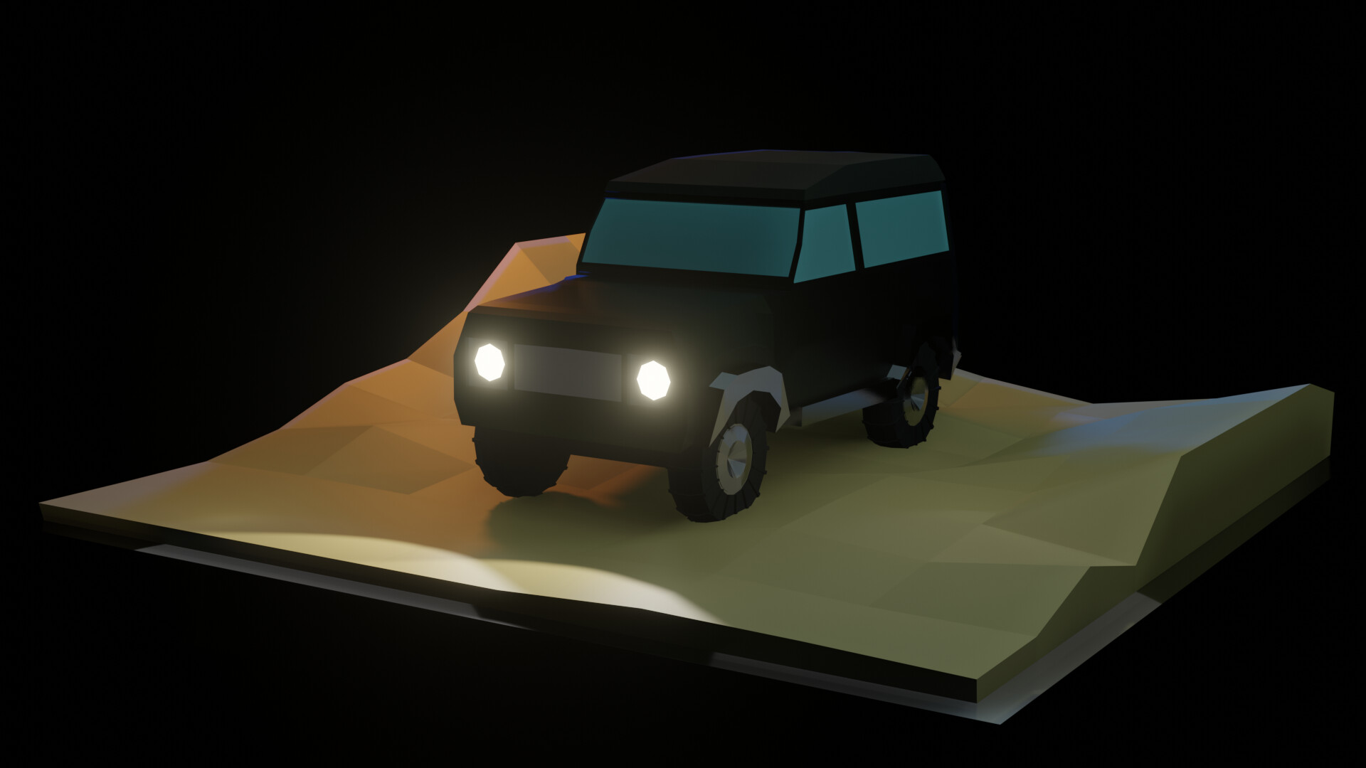ArtStation - Low-poly Off-road Car