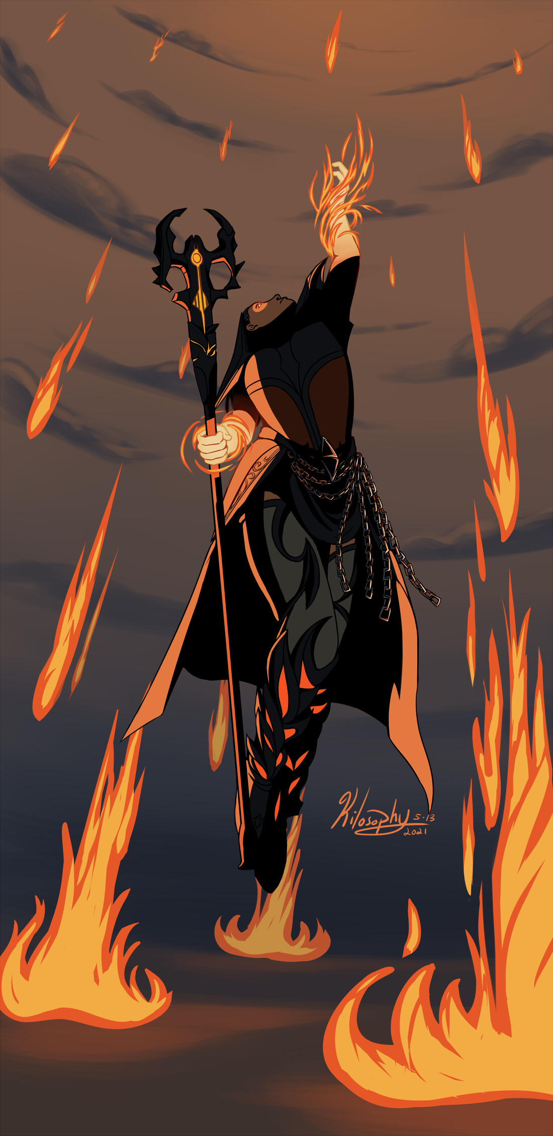 ArtStation - Warforged Molten Mage