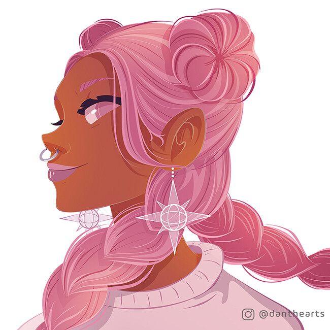 ArtStation - Pink Girl