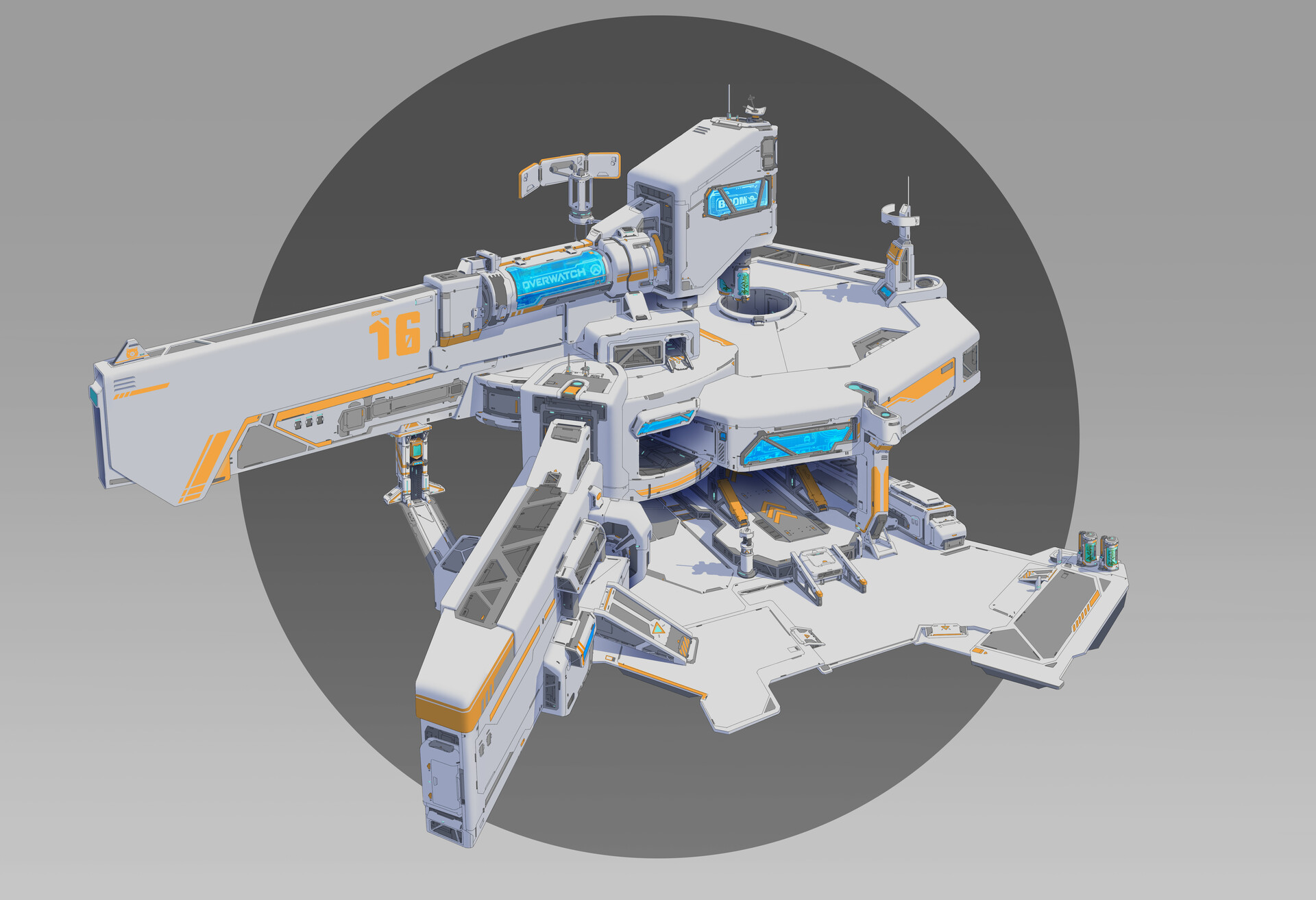 ArtStation - 机械新图，并附上线稿一张.