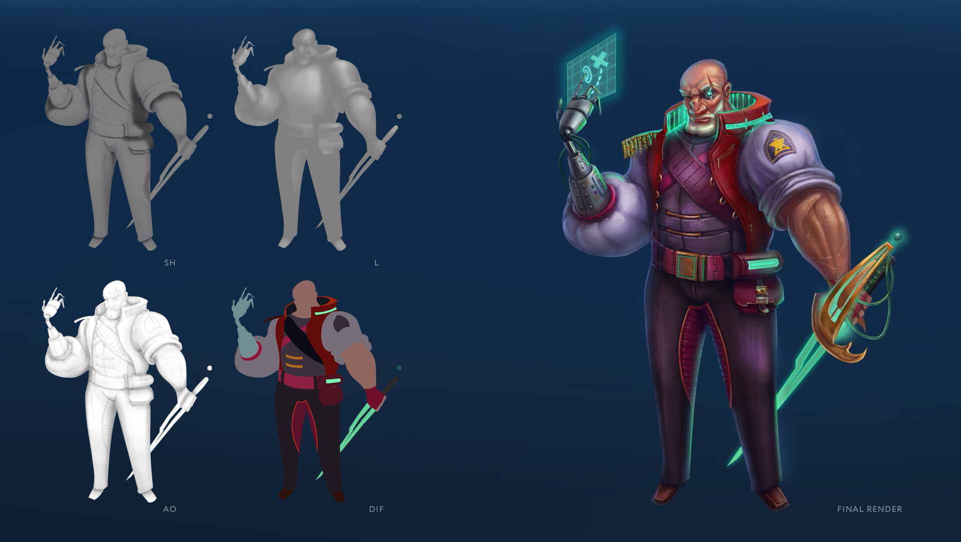 Alexandra Kuchkovskaya - Space Commander, Character Design