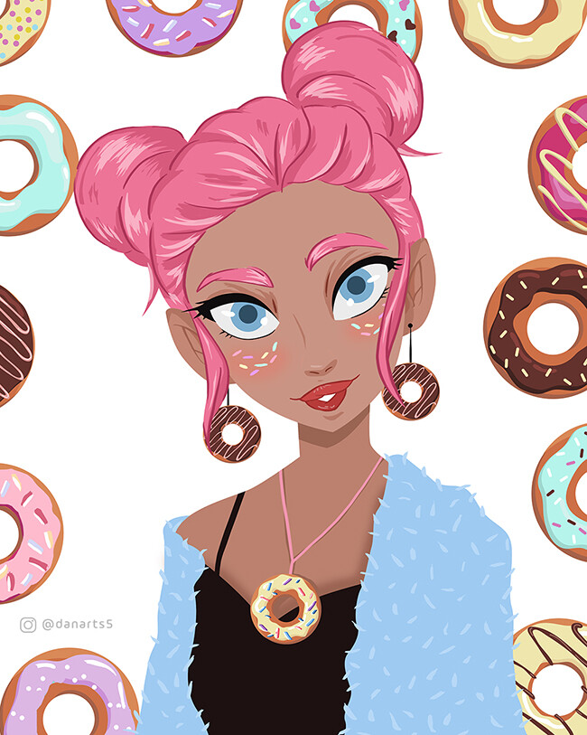 ArtStation - Dunkin' Donuts Girl