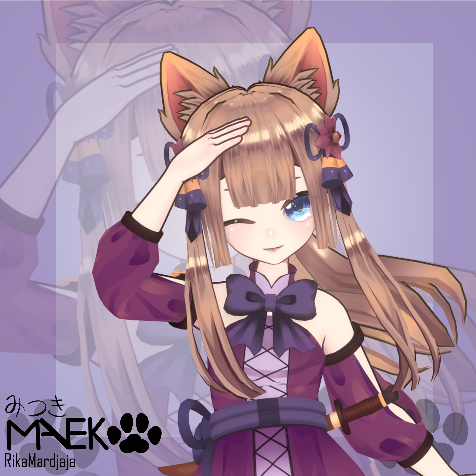 ArtStation - [Original Character] Maeko Mitsuki