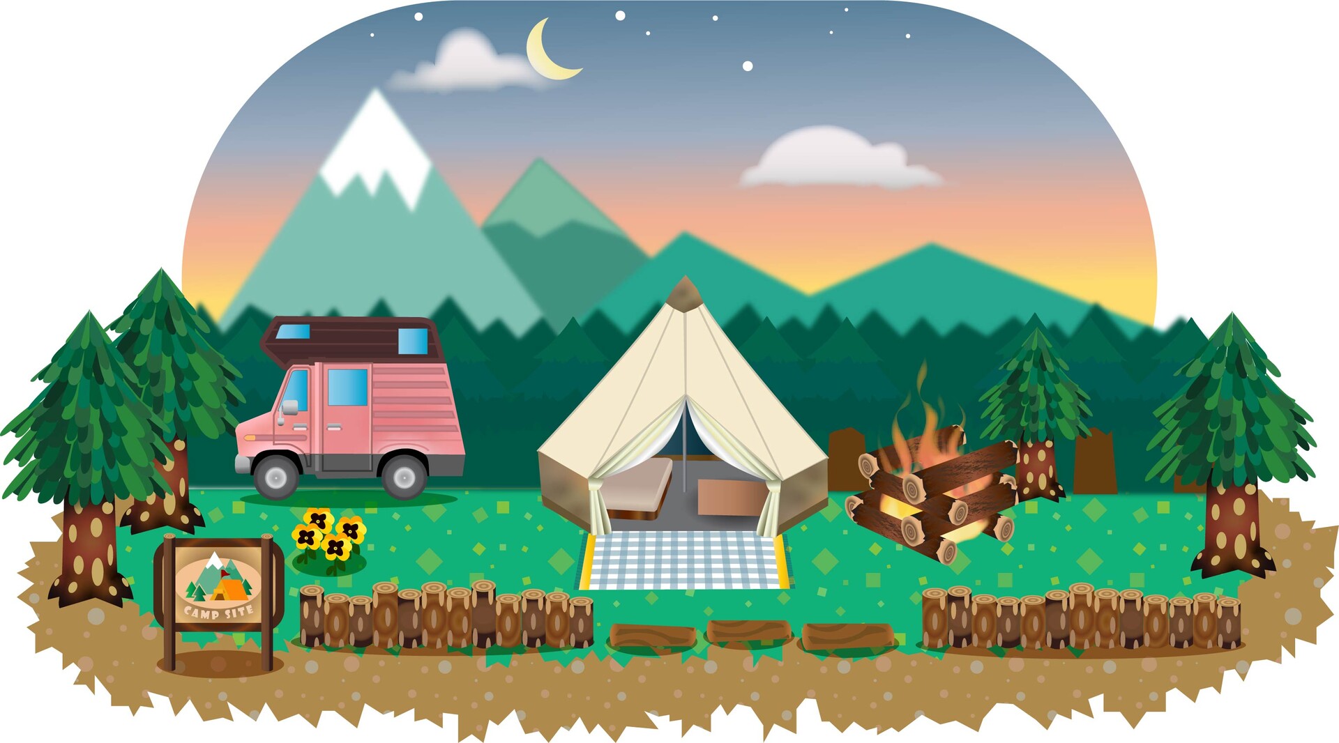 ArtStation - Animal Crossing illustrator Artwork recreation