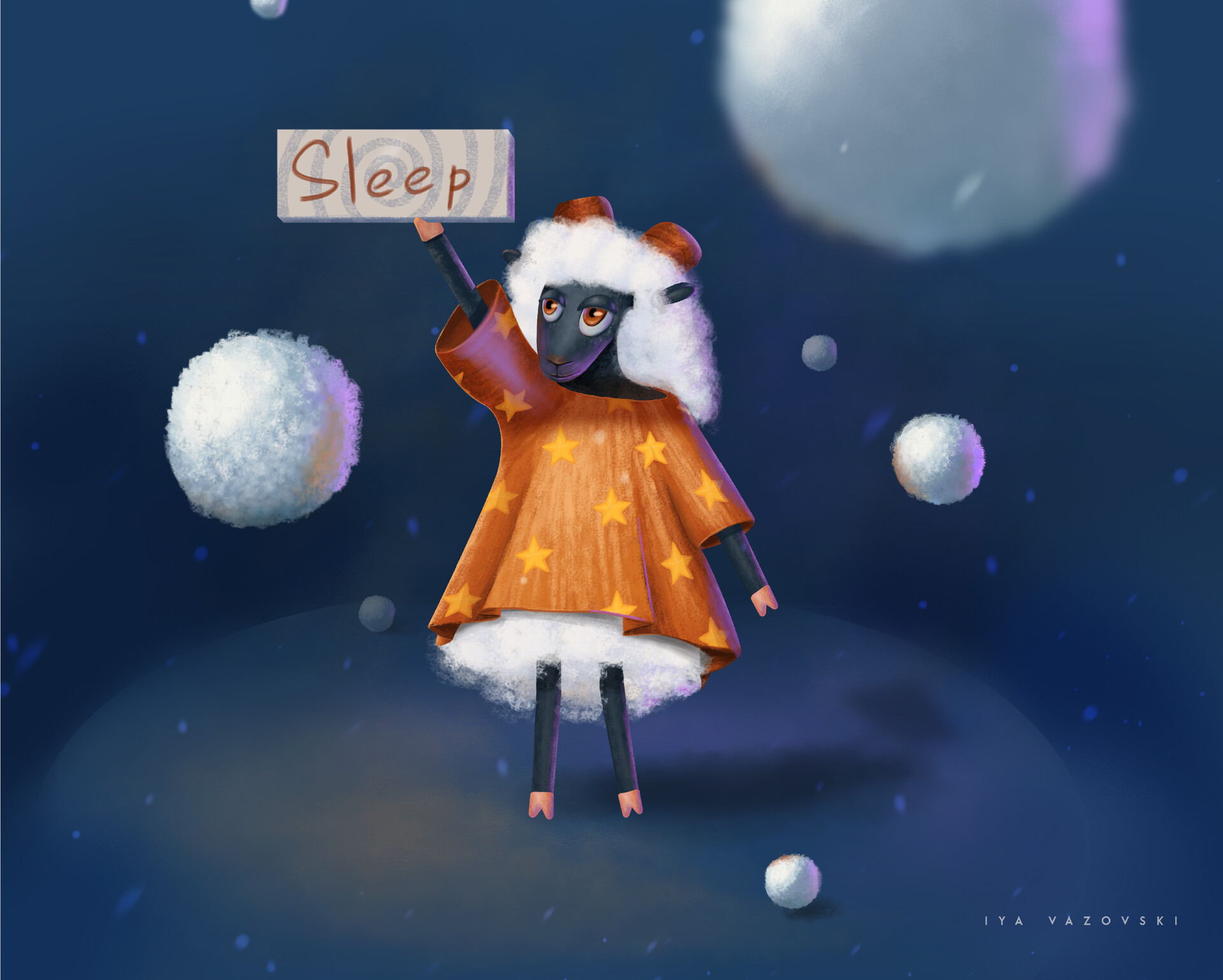 ArtStation - Sleepy sheep