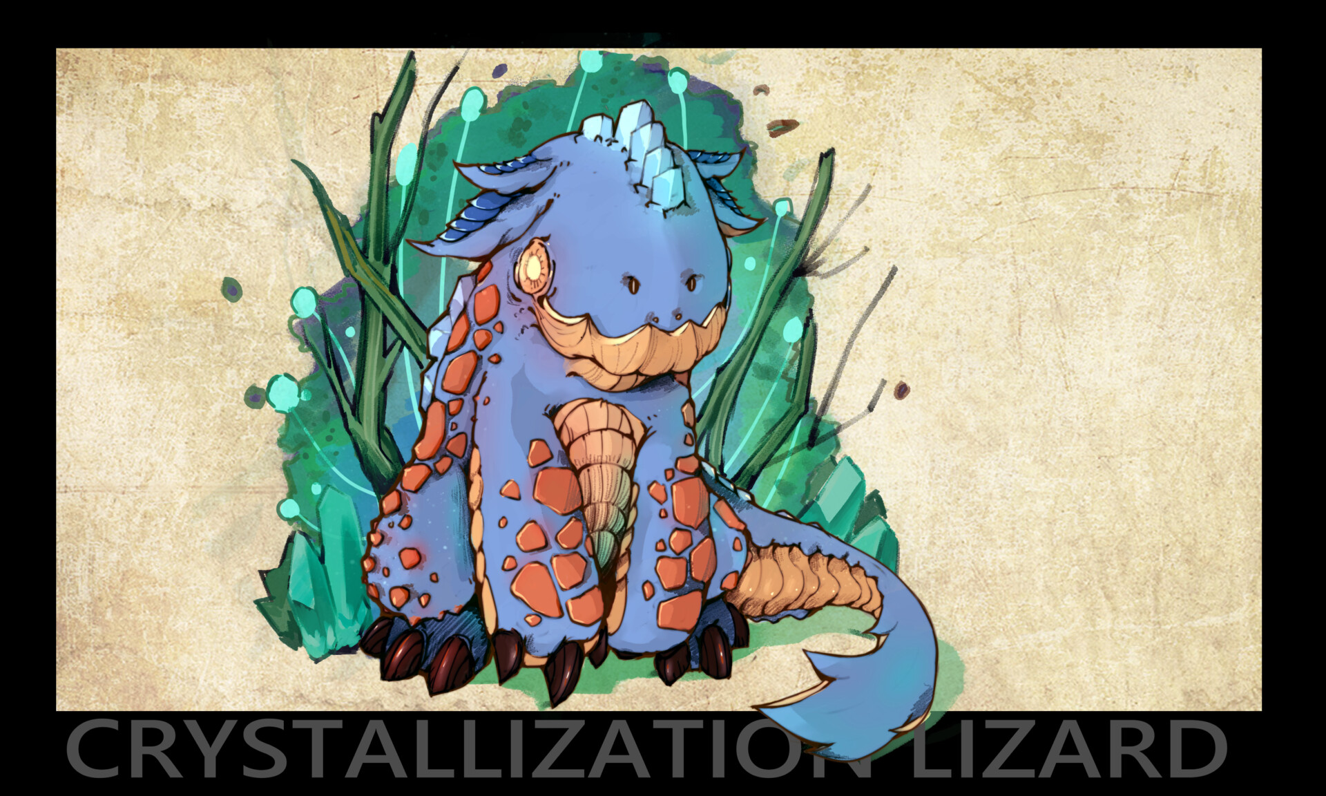 ArtStation - Crystallization Lizard