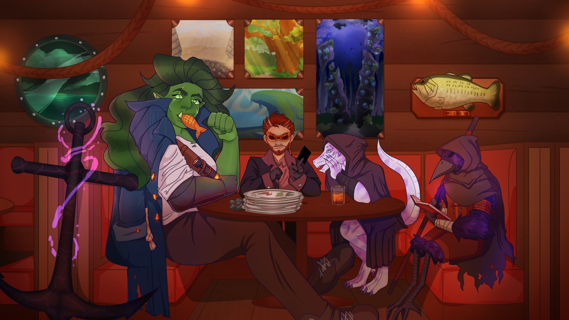 ArtStation - Dnd Party Artwork