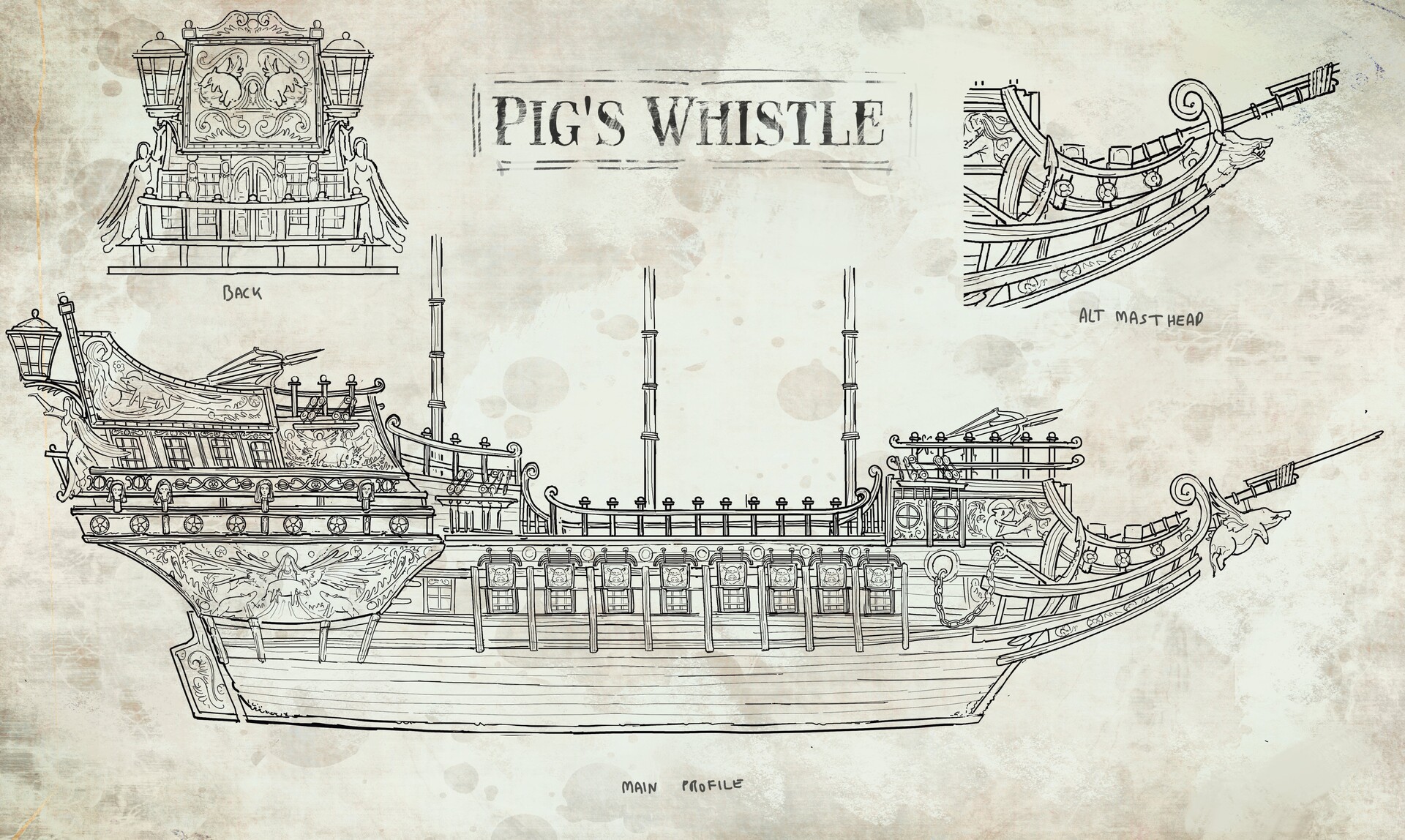 James Patel - The Grand Shanty : Interior cutout