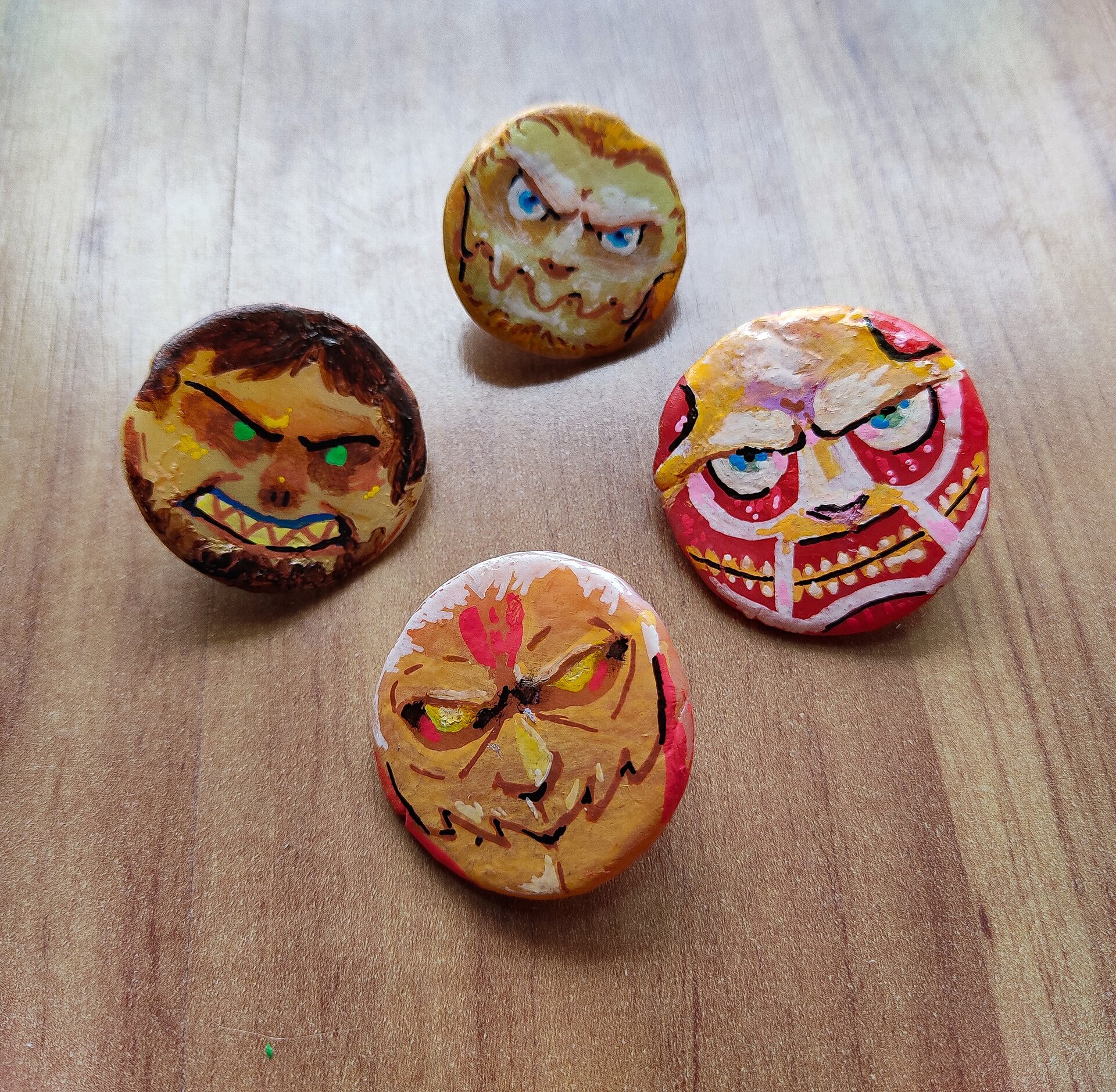 ArtStation - AOT Clay pins