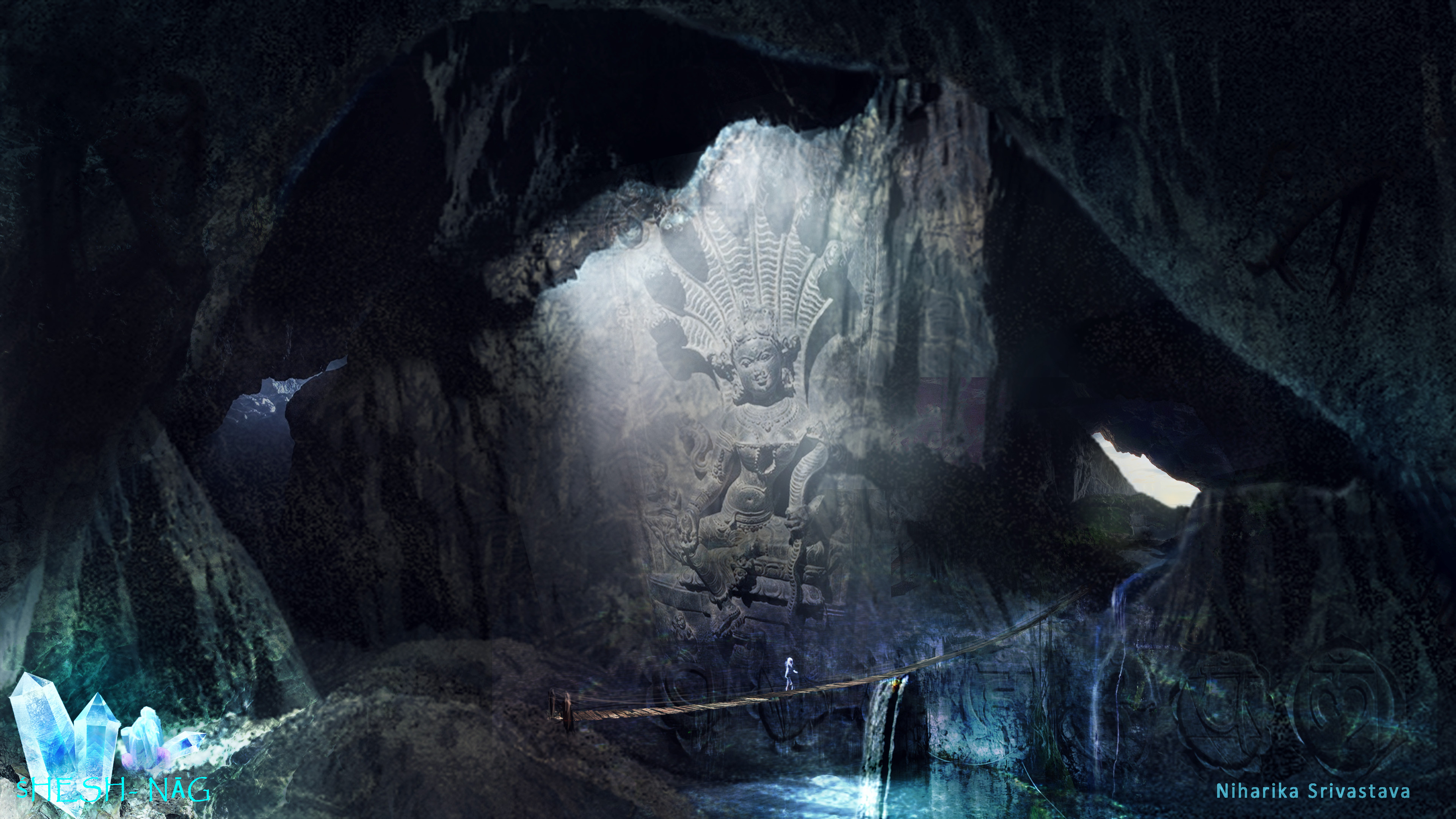 Niharika Srivastava Portfolio - Snake Mountain Cave Interior 1