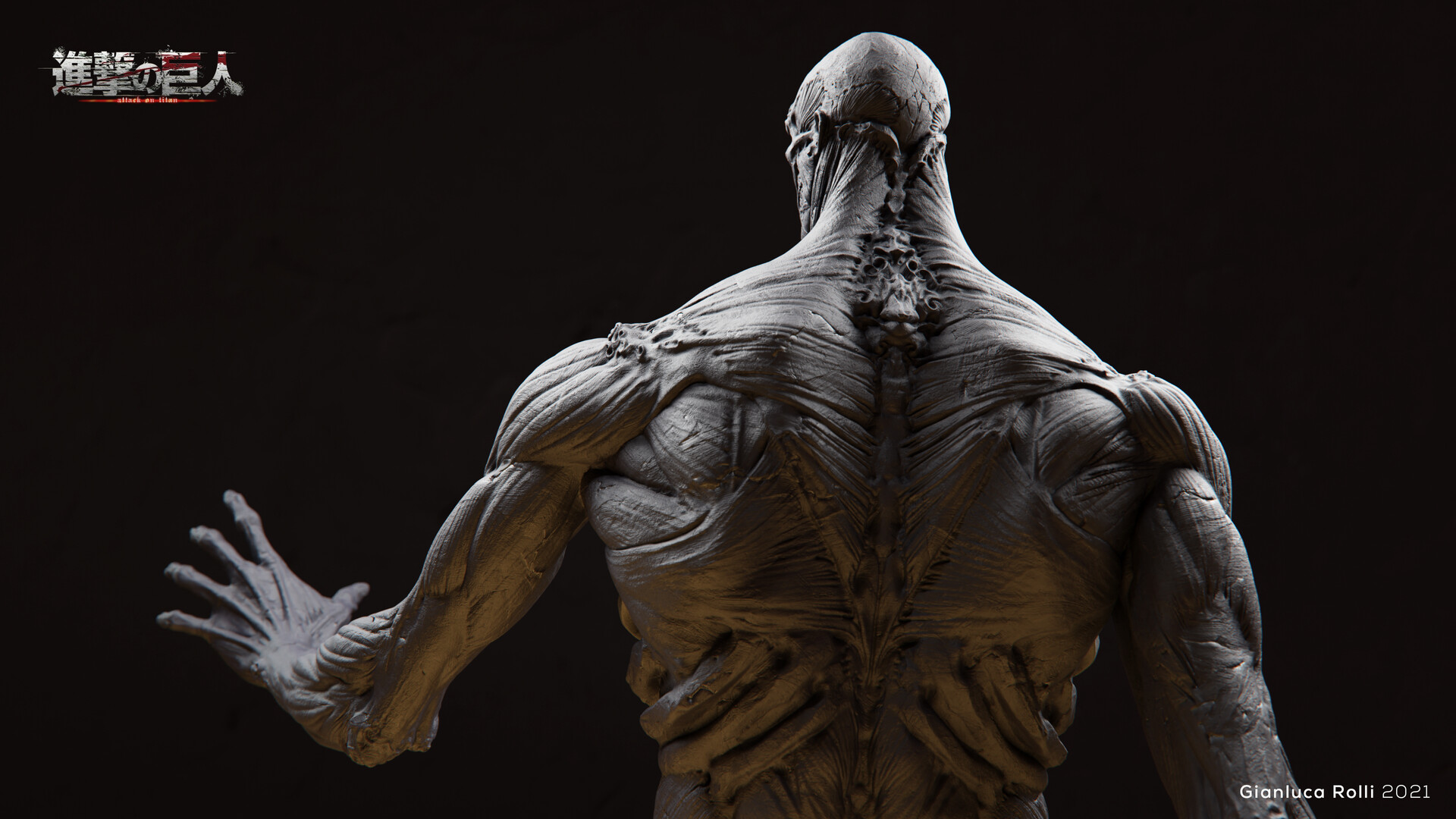 Armin Colossal Ttian - Redesign in ZBrush by Gianluca Rolli
