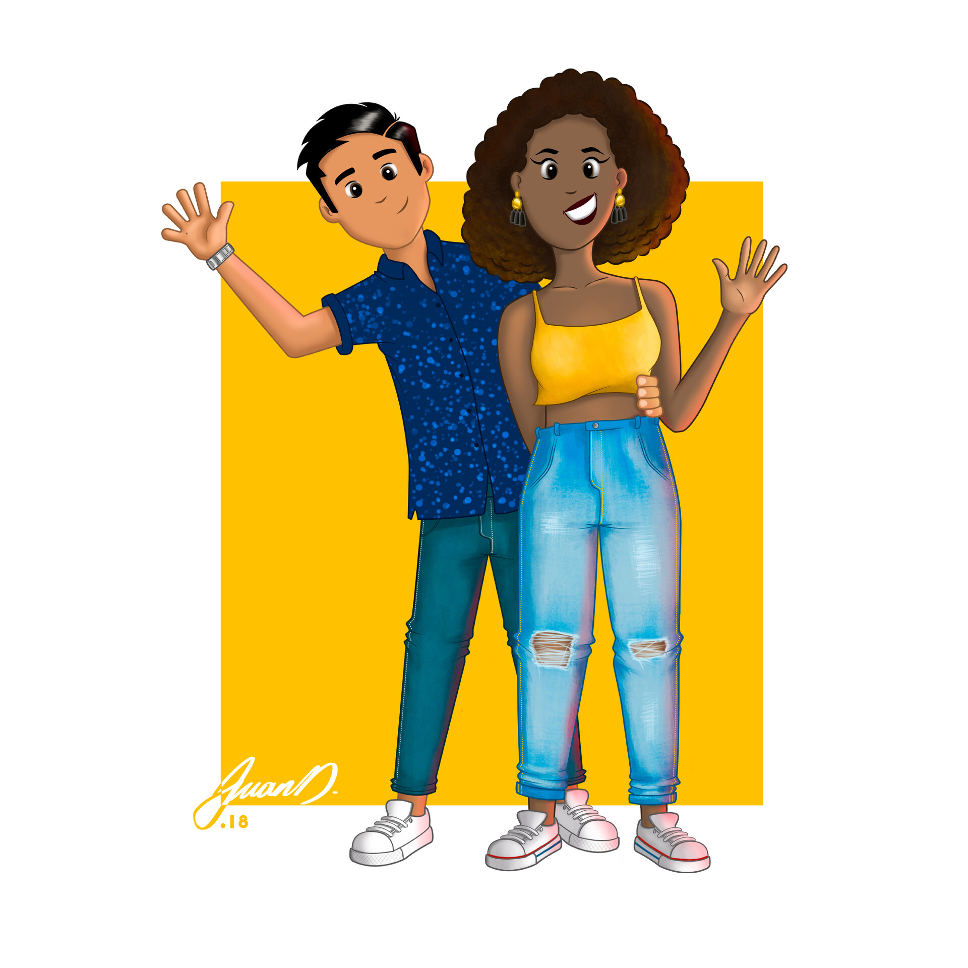 ArtStation - cartoon portrait #1