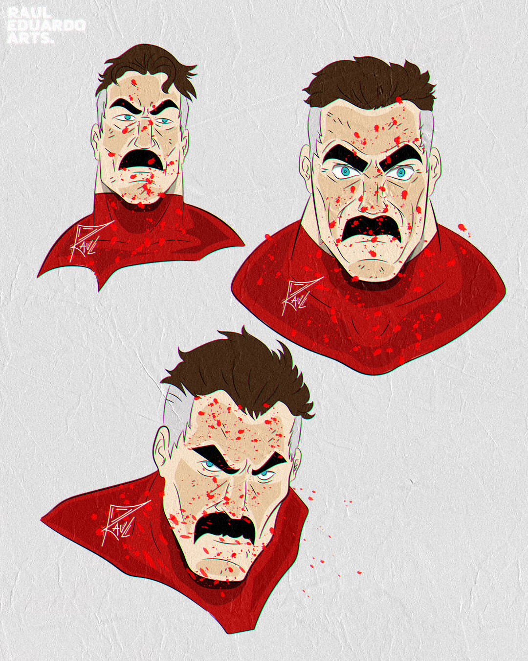 ArtStation - The faces of Omni-Man.