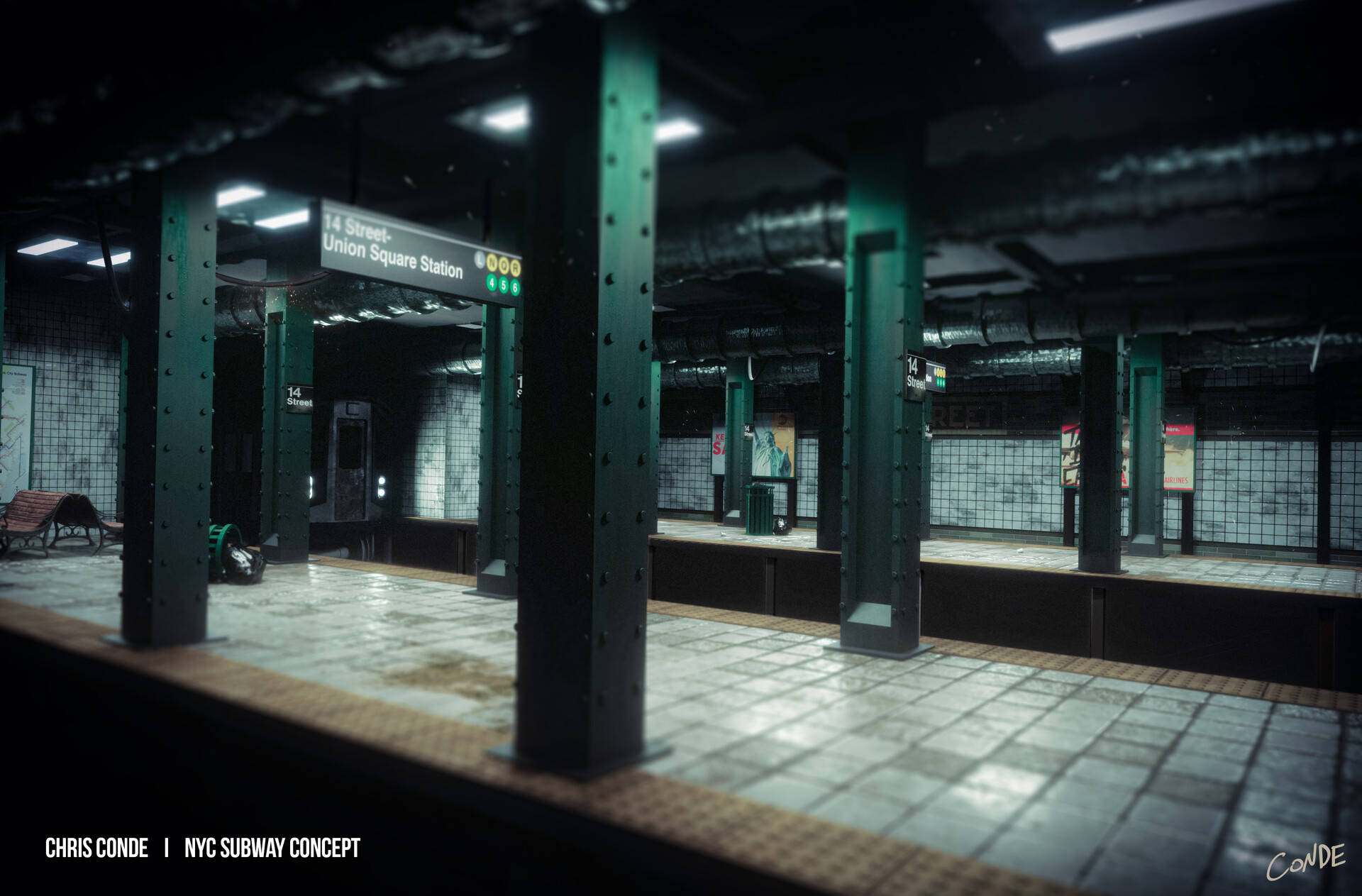 ArtStation - NYC Subway - 3D Concept