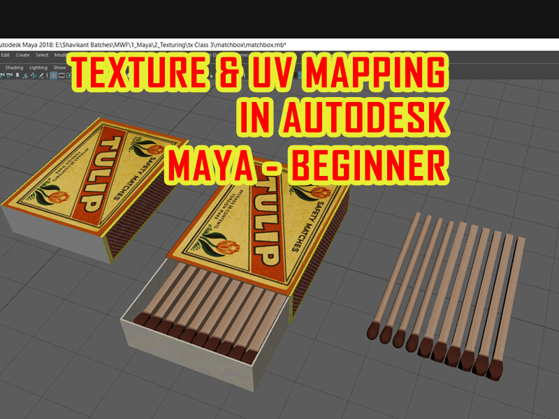ArtStation - matchbox unwrap and texture in maya | Unwrapping and ...