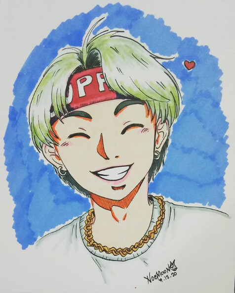 how to draw jungkook smile