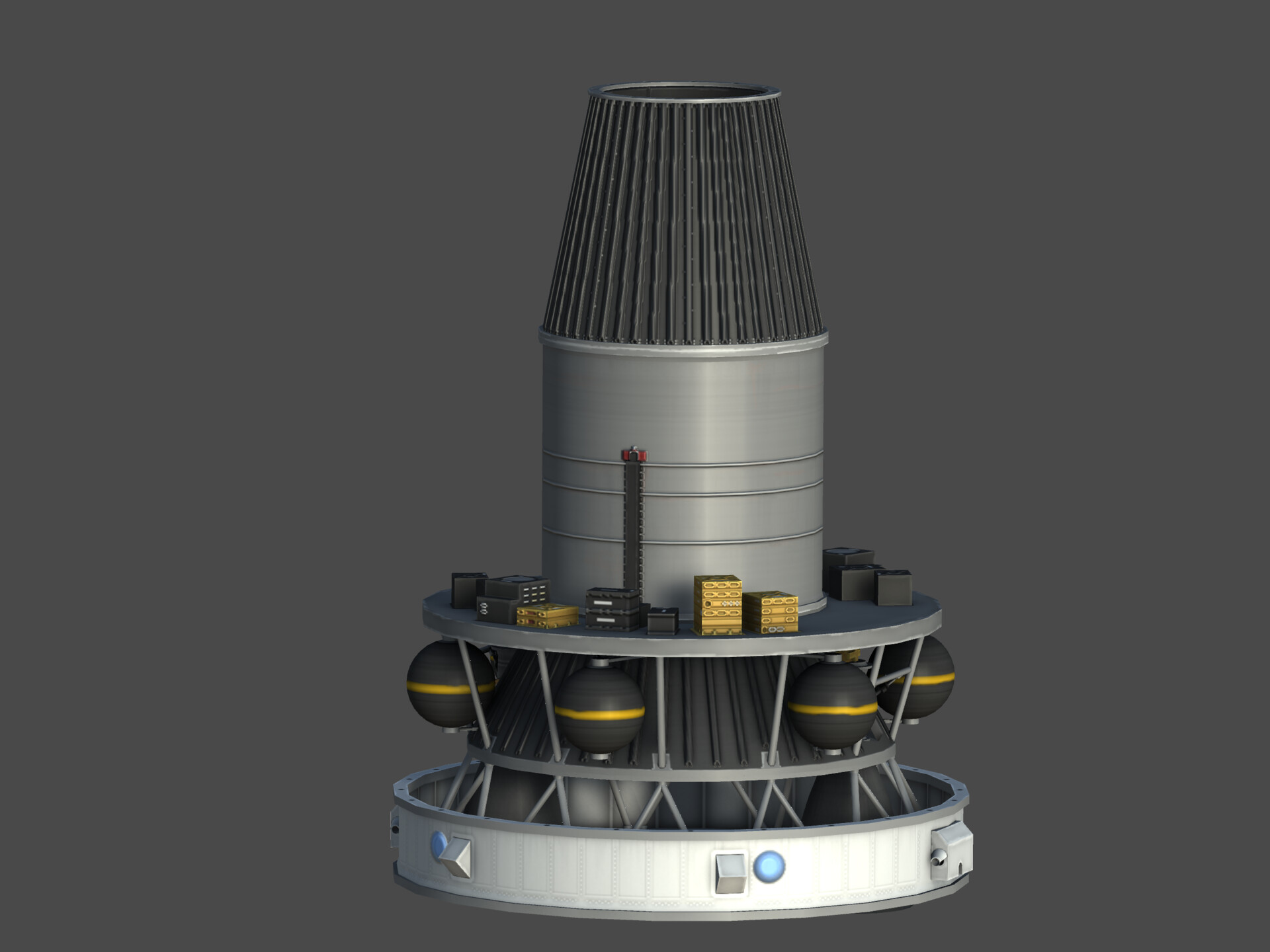 ArtStation - KSP PSLV Upper Stage Parts
