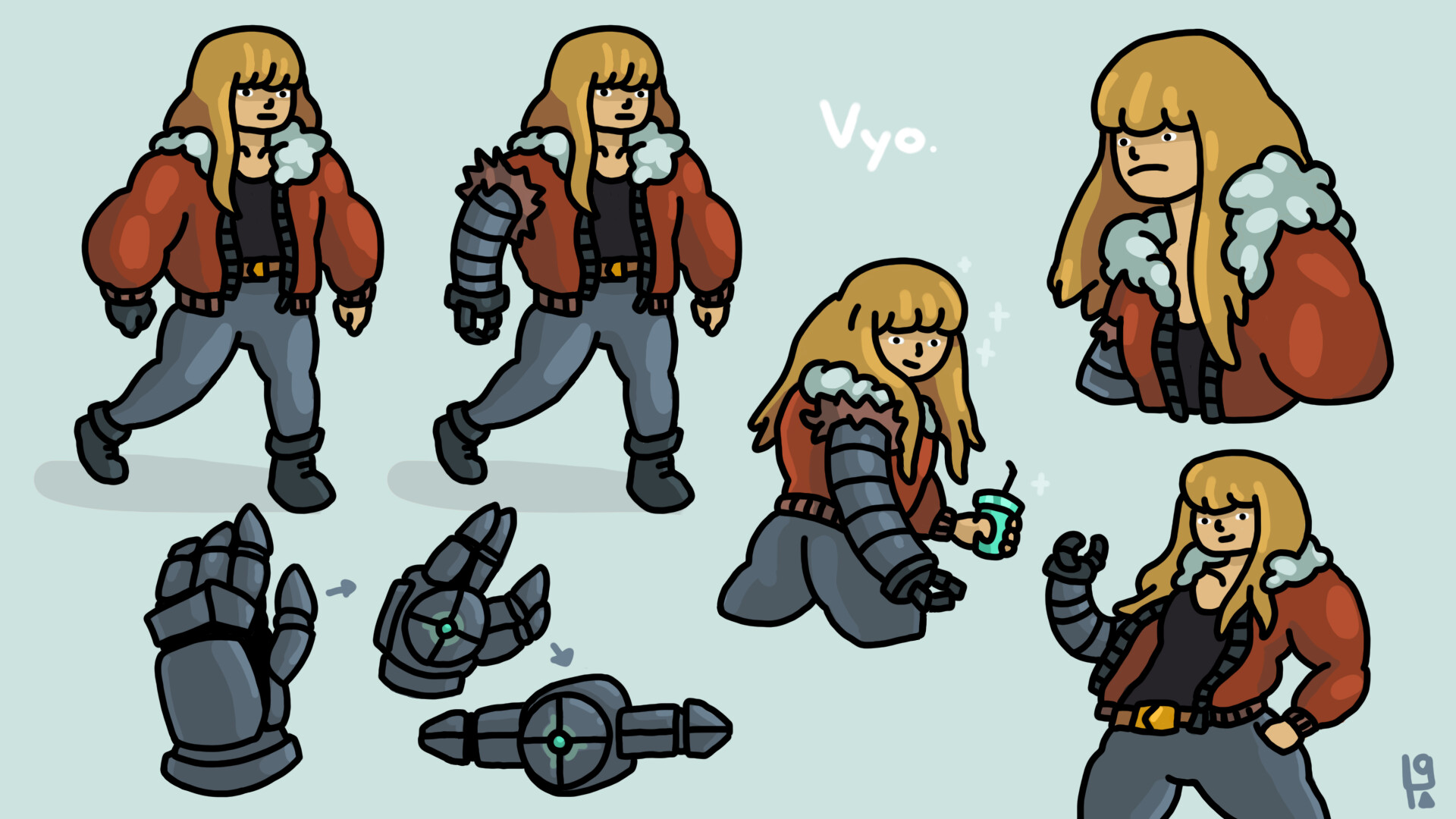 ArtStation - Vyo - character sheet