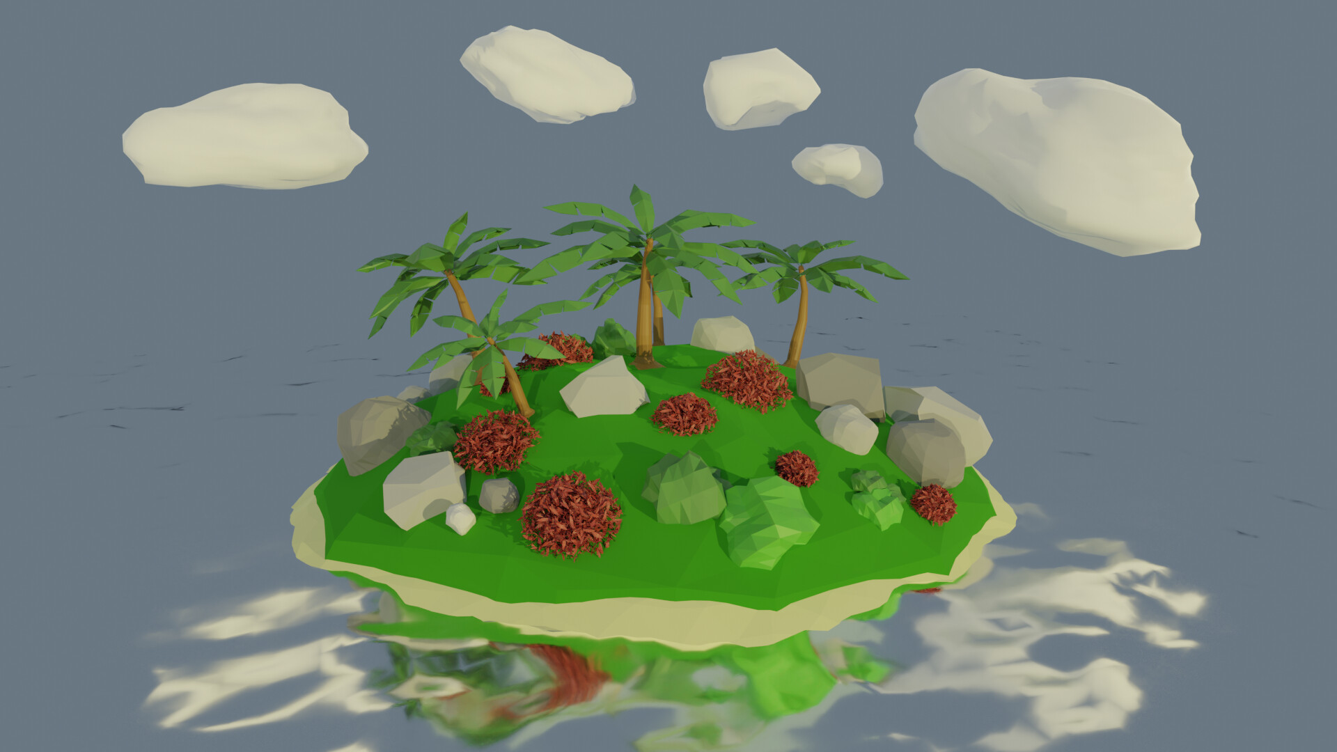 ArtStation - Low poly Island