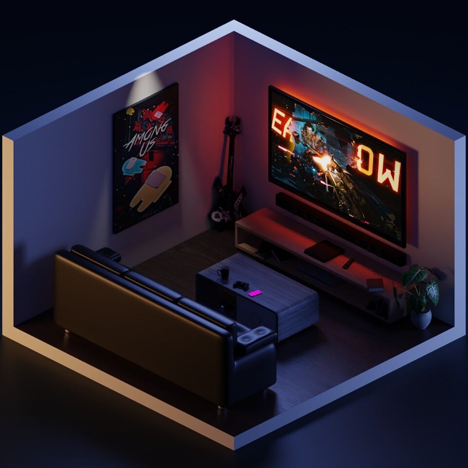 ArtStation - Tiny Game Room 🛸