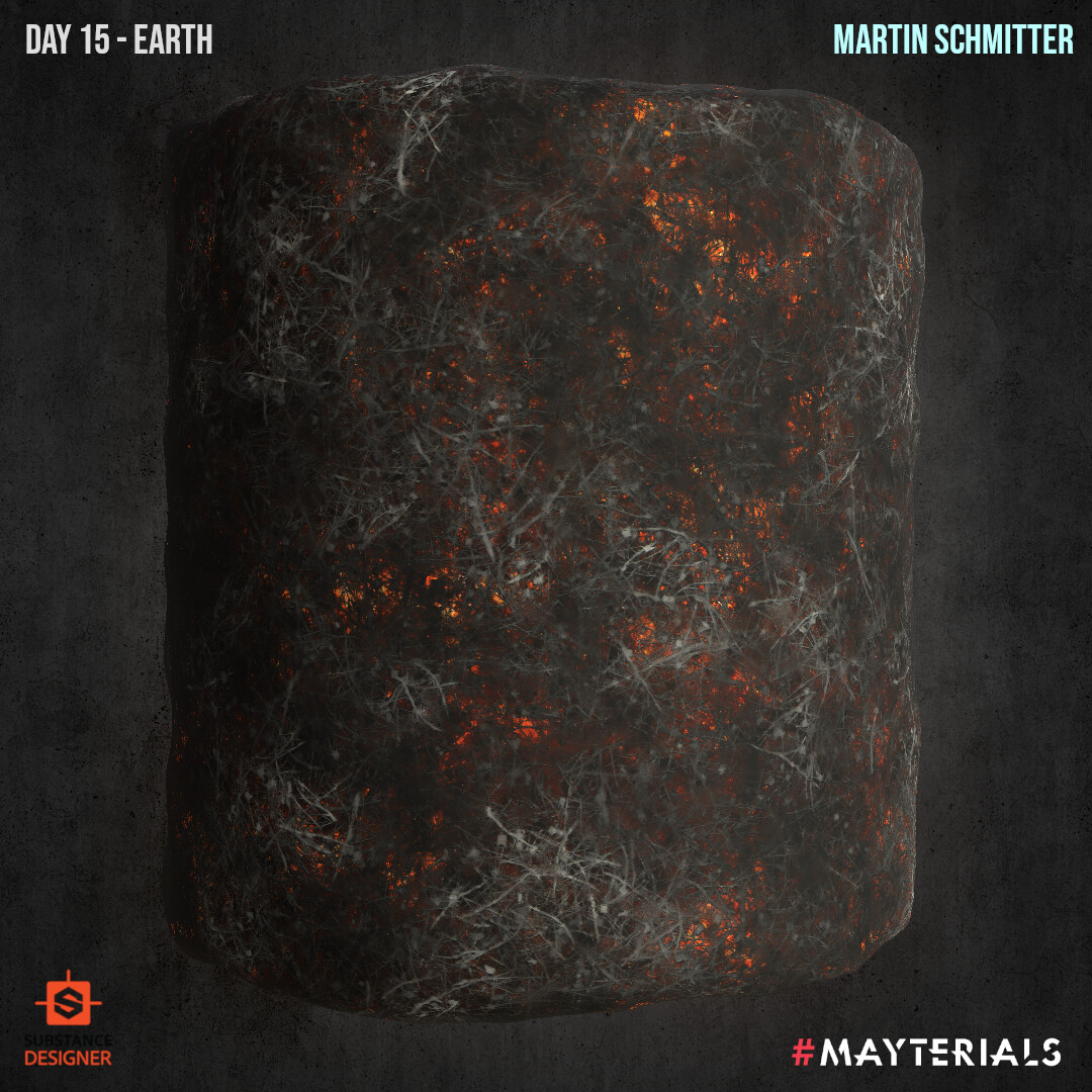 ArtStation - Mayterials 2021 - Day 15 Earth (Stylized "Handpainted ...