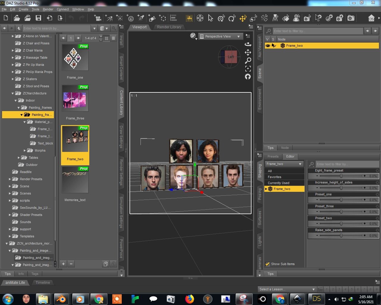 ZCNarchitecture - Painting frame set one by ZCNarchitecture