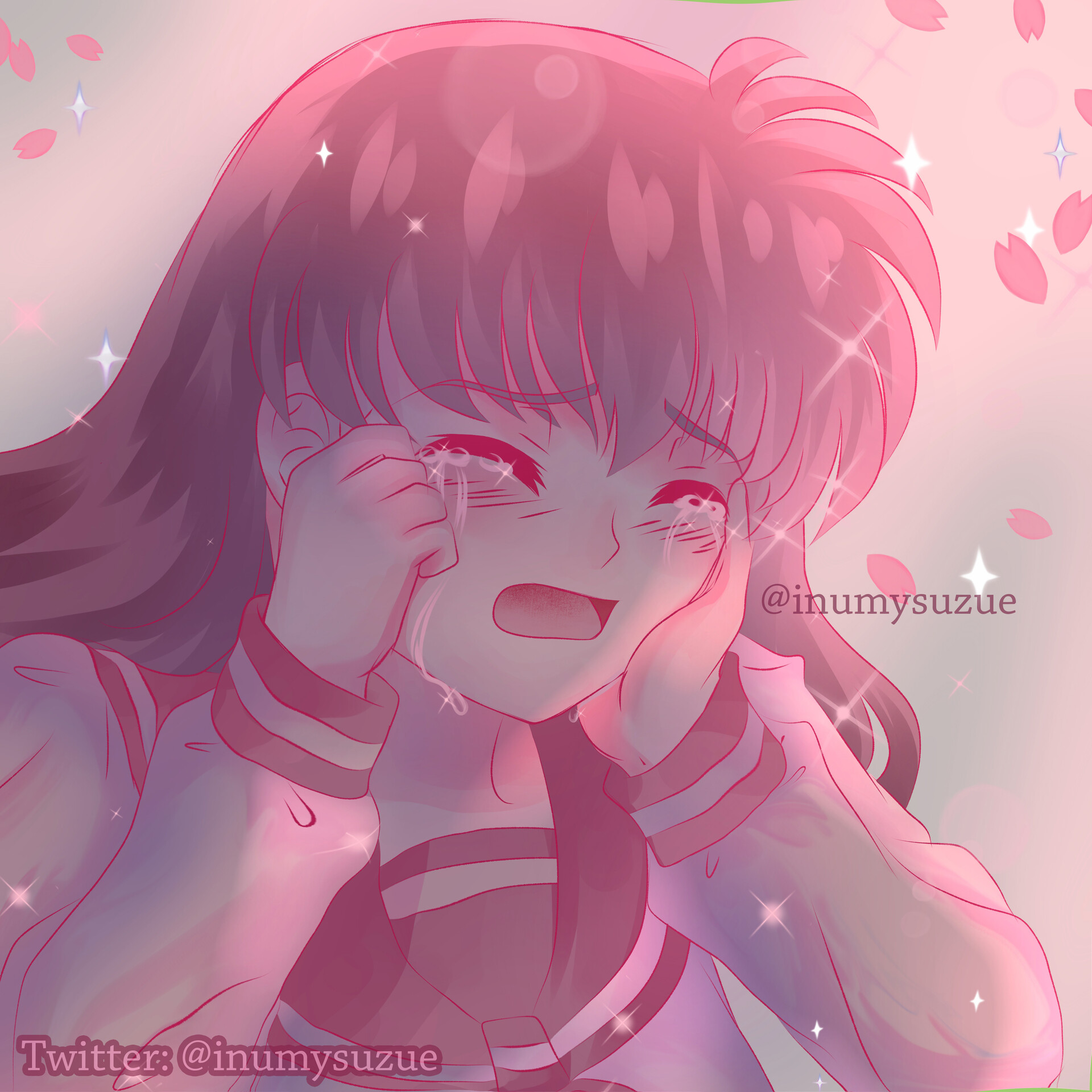 Kagome Crying Sad ♡ On X: "look At How The Look In Inuyasha's Eyes
