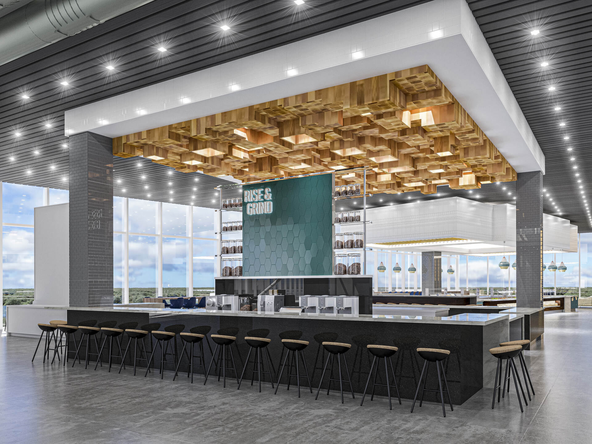 ArtStation - CGI Render - Workplace café Interior