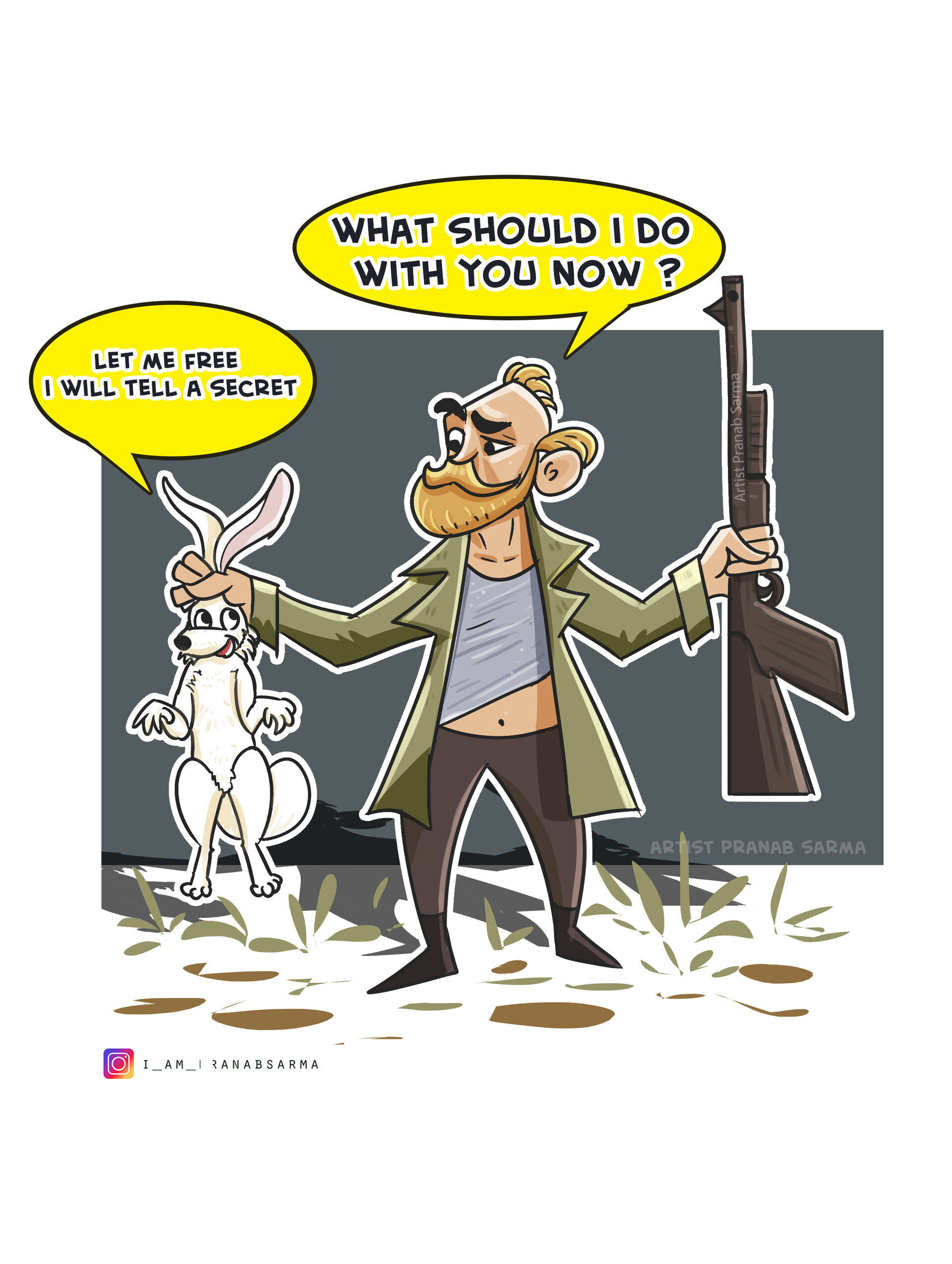 ArtStation - Rabbits and uncle