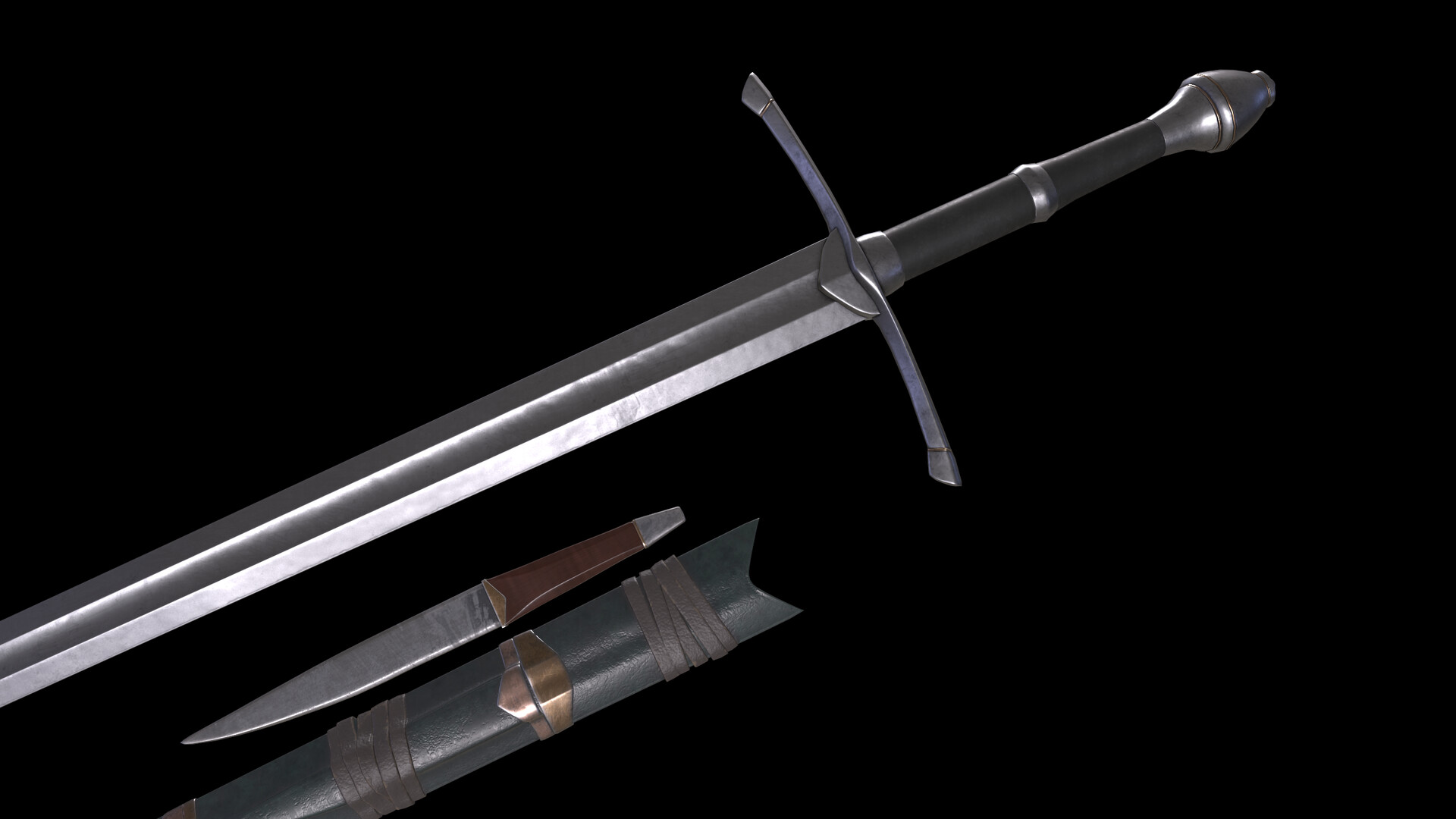 ArtStation - Aragorn's strider sword
