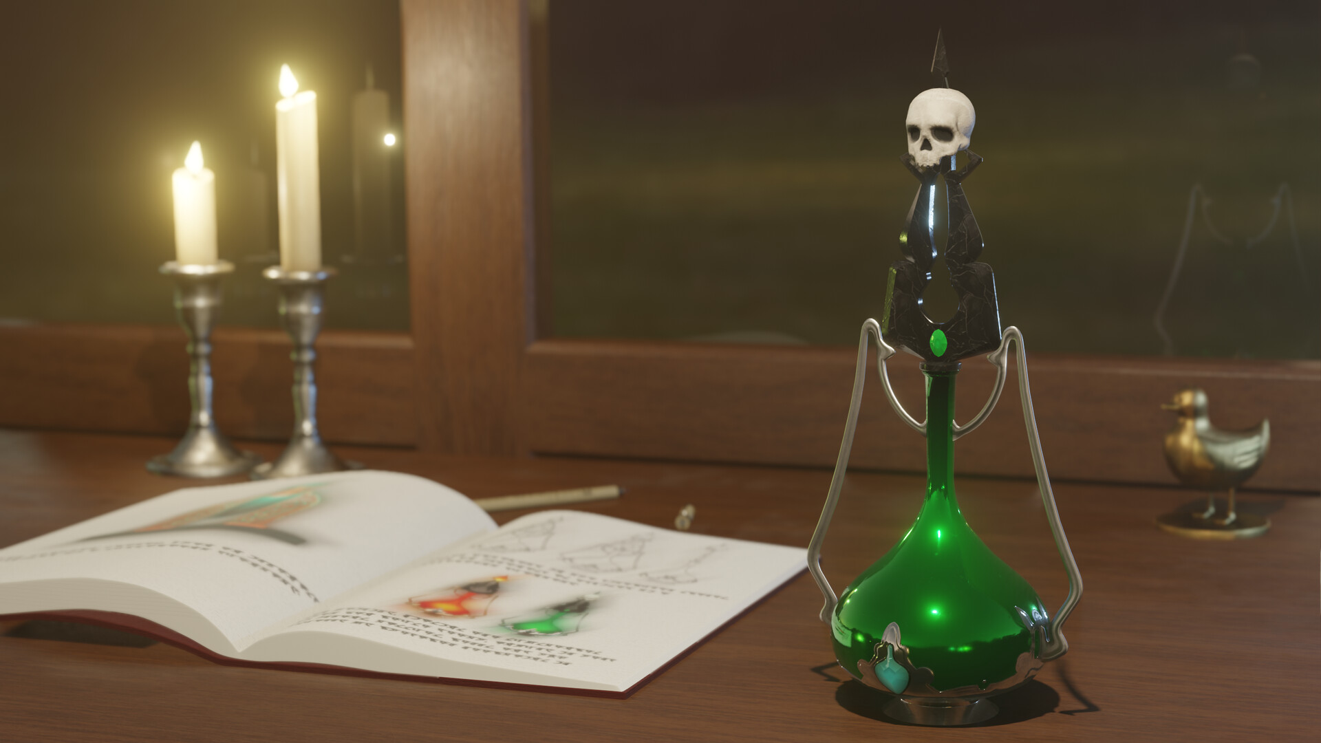 ArtStation - Fantasy Poison Bottle